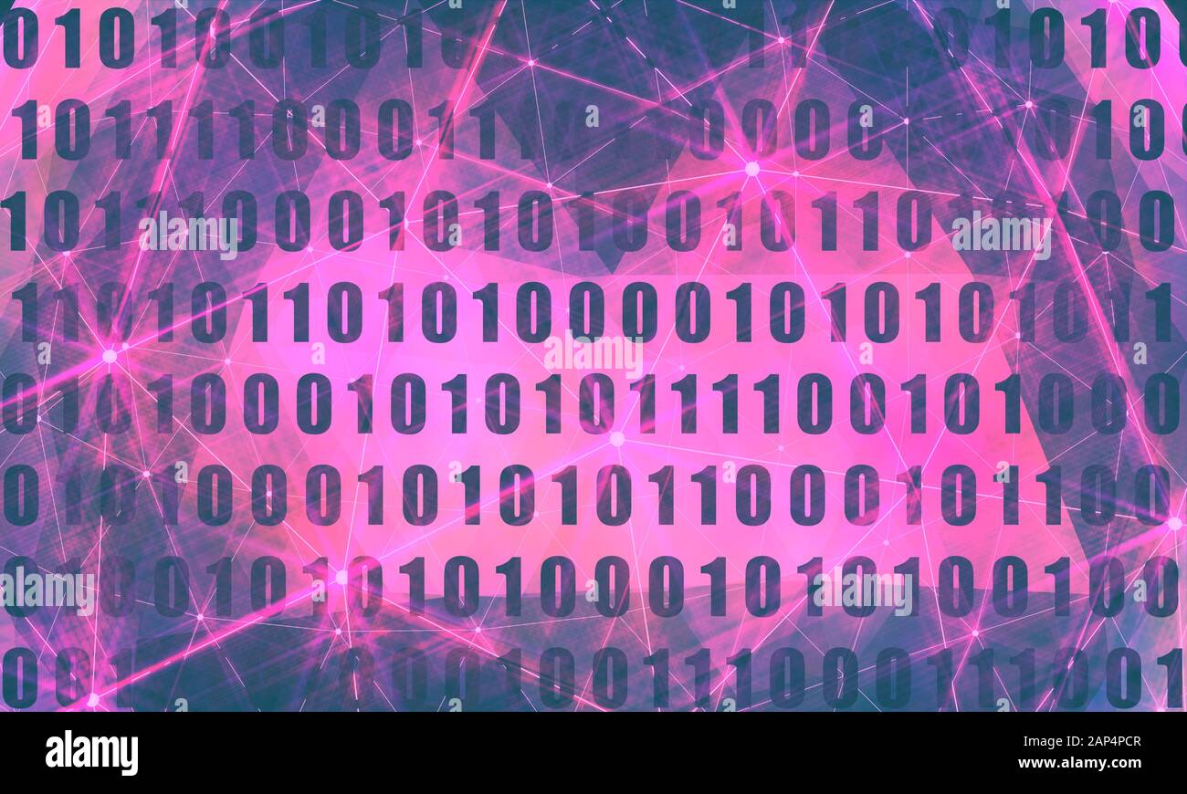 Binary code background with digits on screen. Algorithm binary, data ... Binary code background with digits on screen. Algorithm binary, data ...
