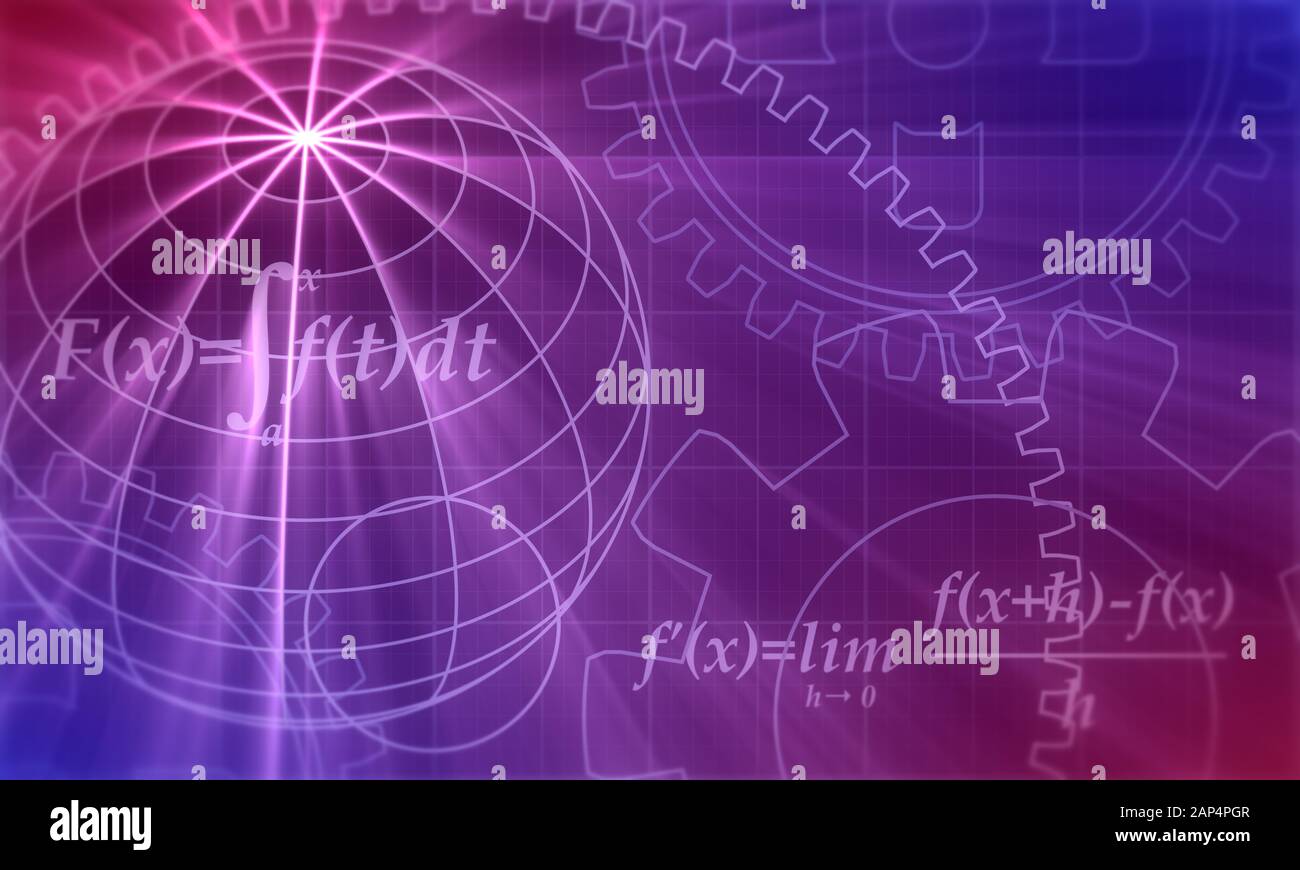 Abstract futuristic stripe line printed circuit board pattern with gear ...