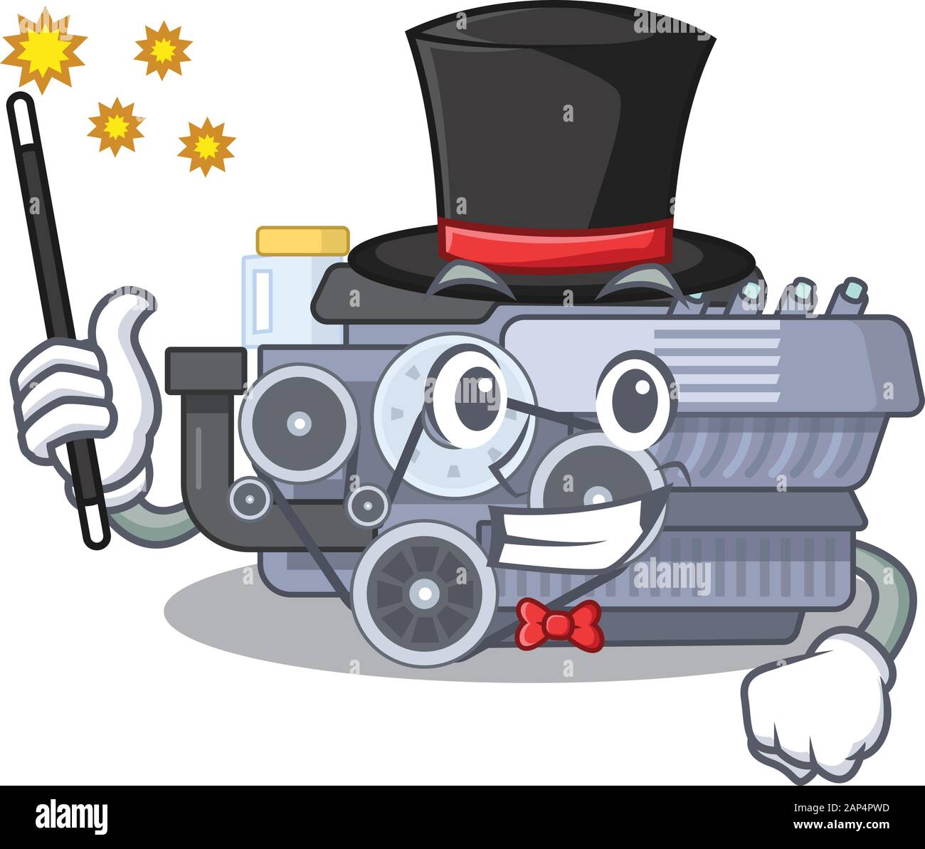 A picture of combustion engine performance as a Magician Stock Vector ...