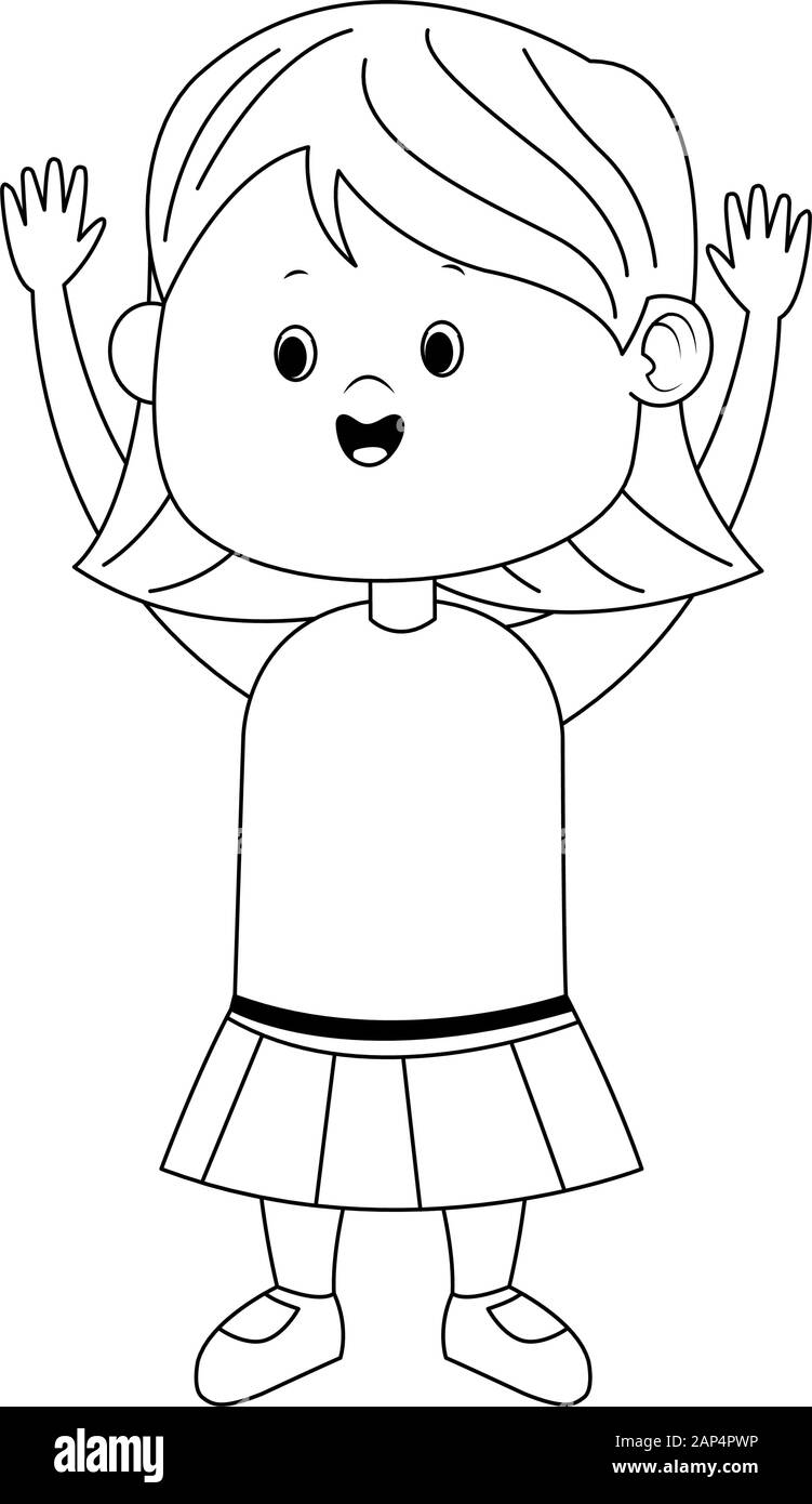 cute girl wearing dress icon, flat design Stock Vector Image & Art - Alamy