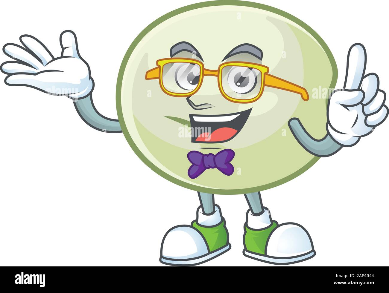 cartoon character of Geek green hoppang design Stock Vector Image & Art ...