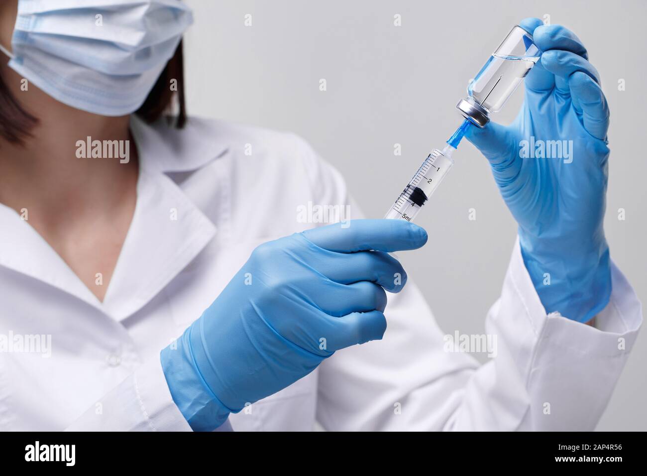 Medical injection,diseases,health care,science,diabetes.Doctor or nurse ...