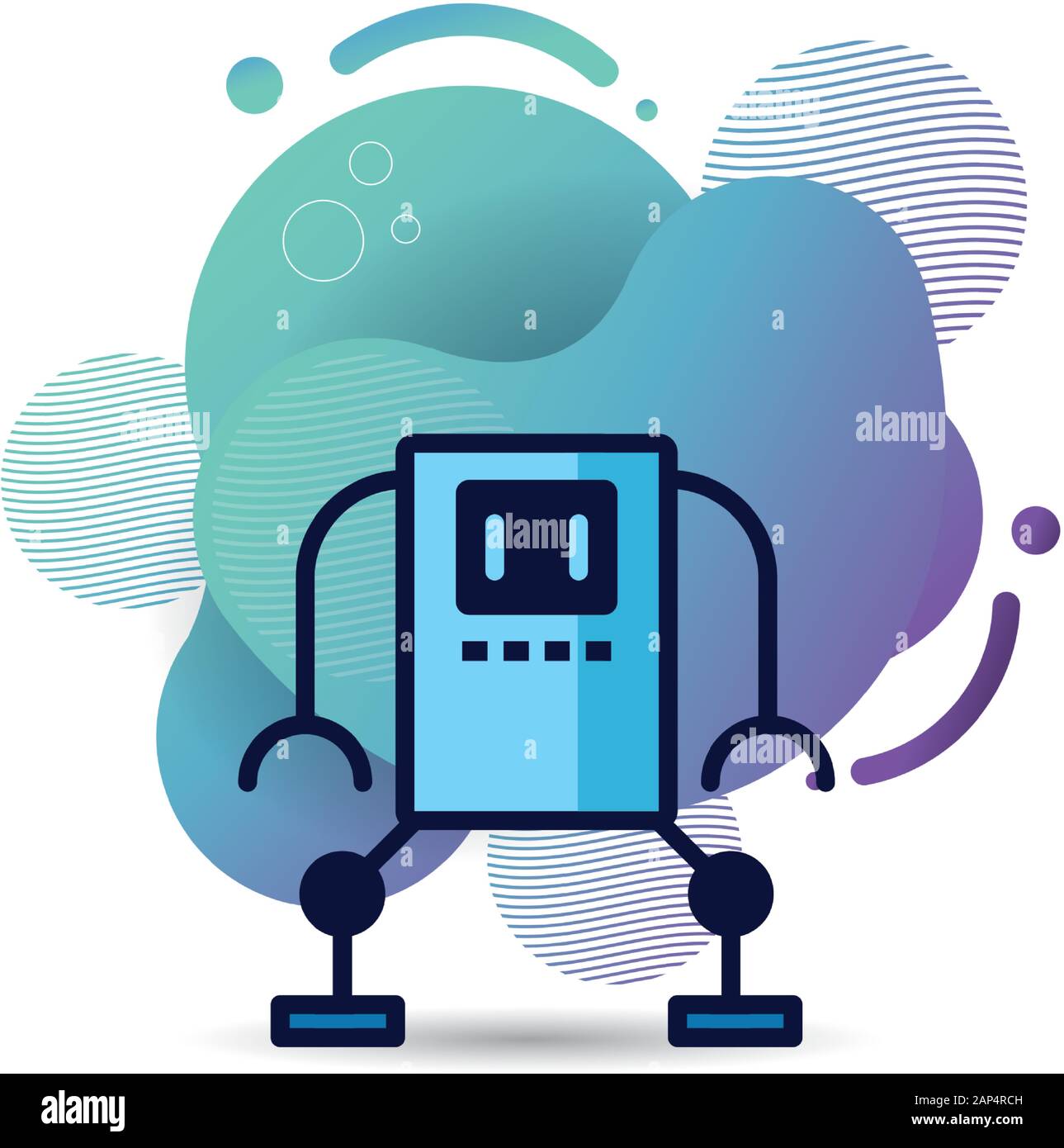 Cyborg legs mechanical technology Stock Vector Images - Alamy