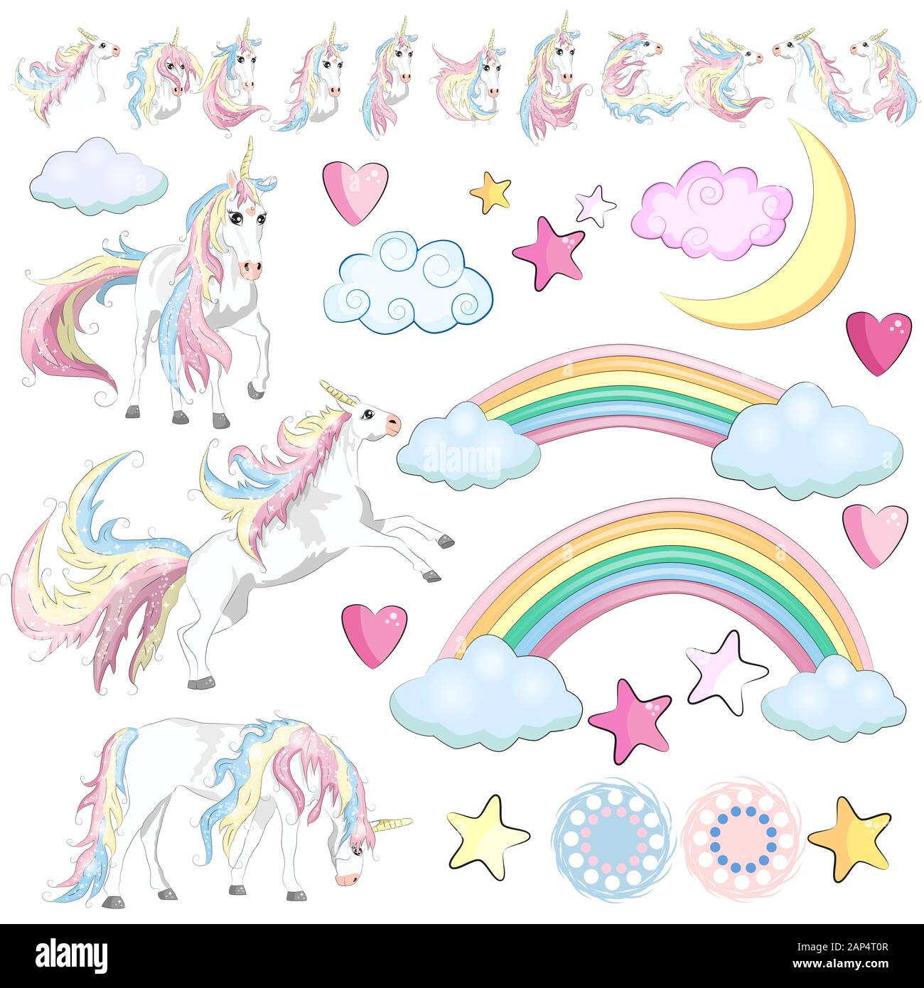 Floral island painting Cut Out Stock Images & Pictures - Alamy