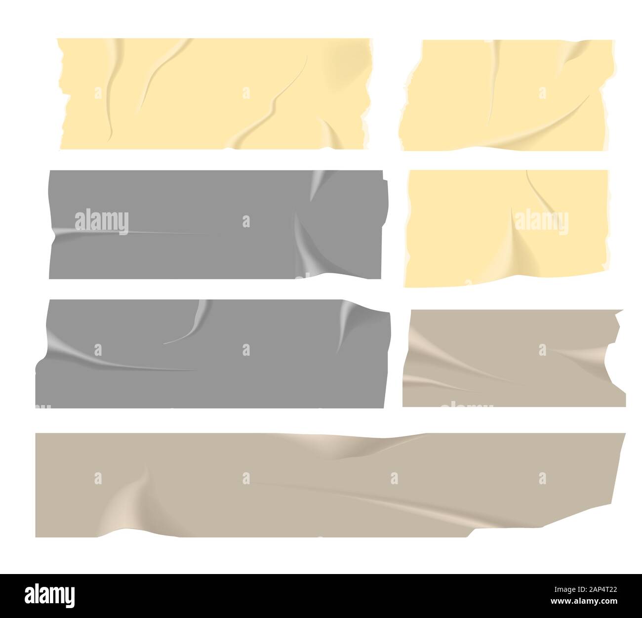 Set torn paper stripes Cut Out Stock Images & Pictures - Alamy