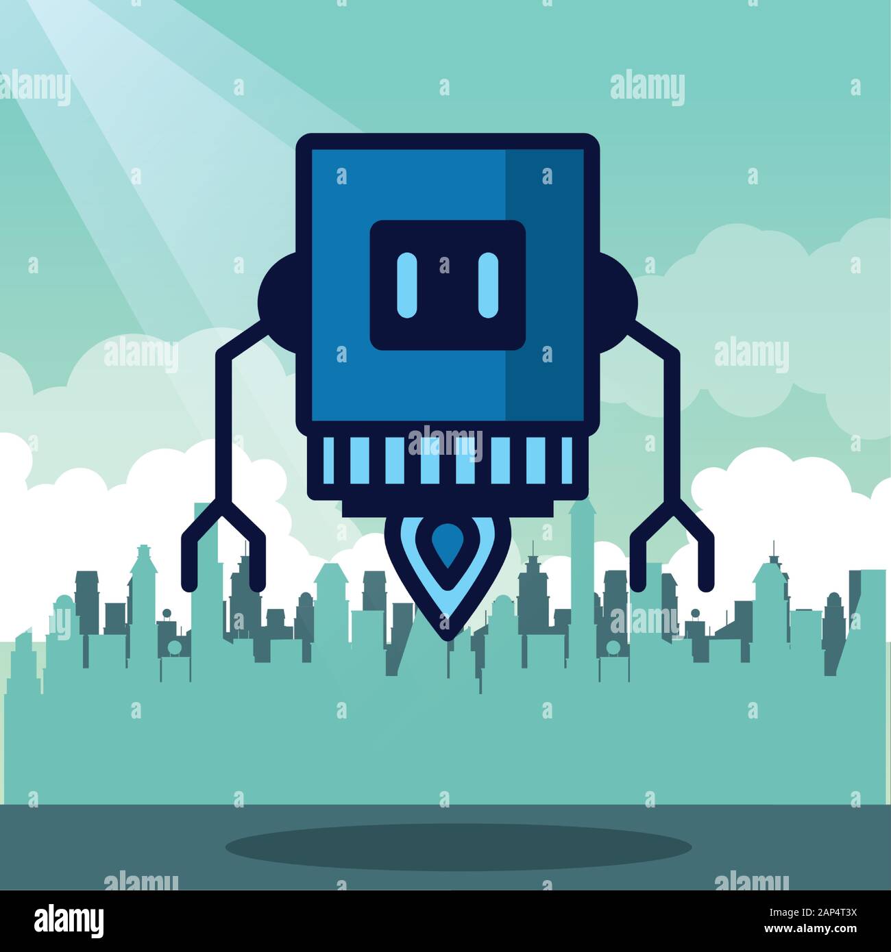 Floating machine Stock Vector Images - Alamy