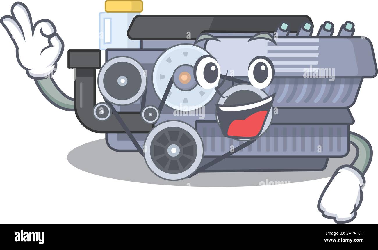 A picture of combustion engine making an Okay gesture Stock Vector ...