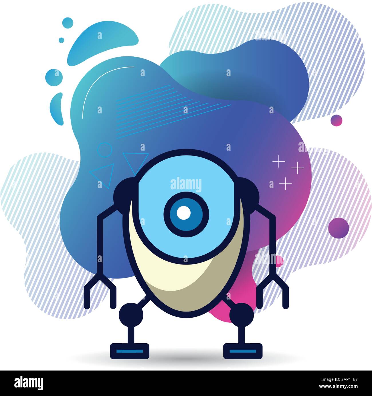 Cyborg legs mechanical technology Stock Vector Images - Alamy