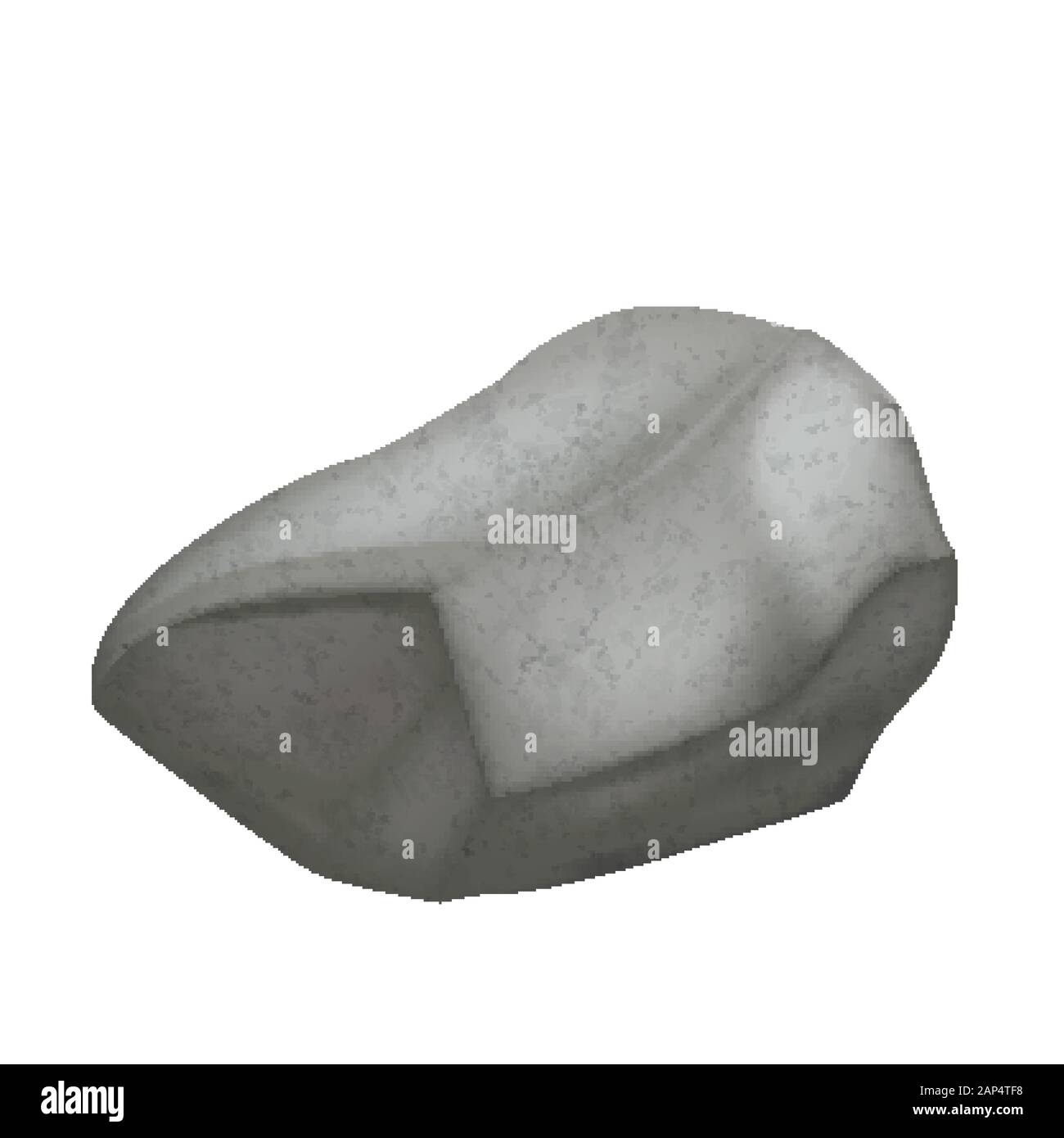 Stone Gravel Cobble Boulder Heavy Material Vector Stock Vector Image ...