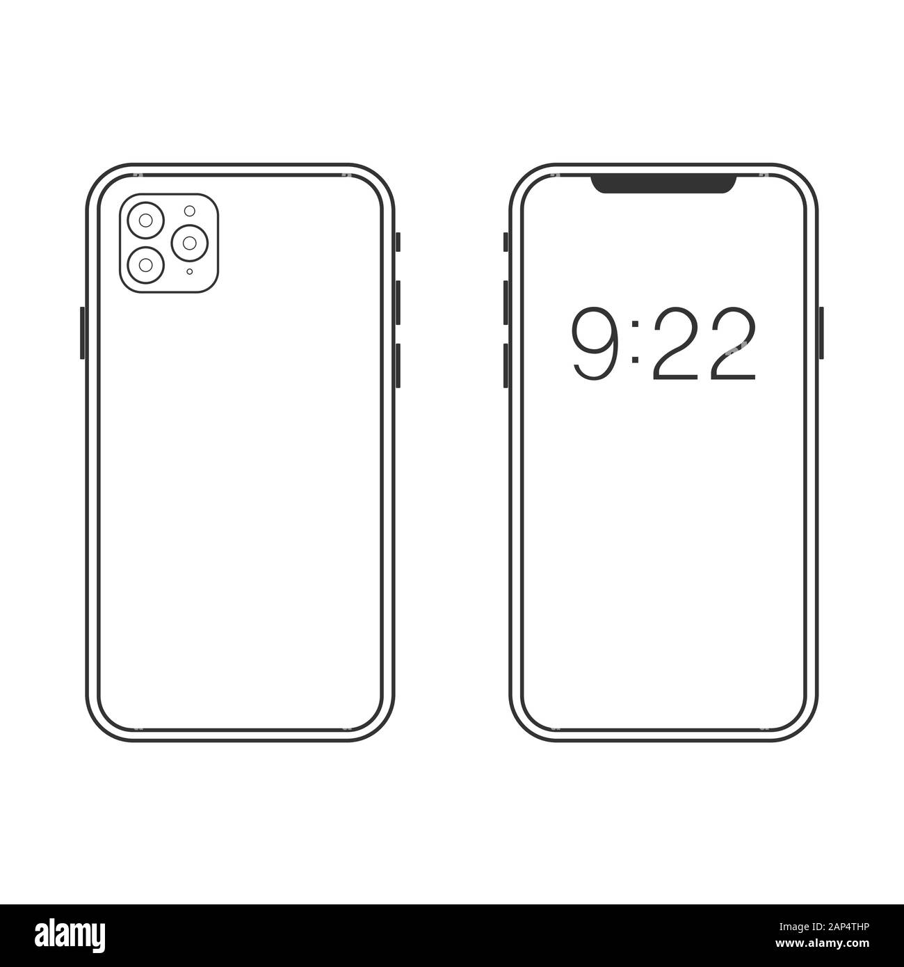 phone line on a white background with a multifunction camera for ...