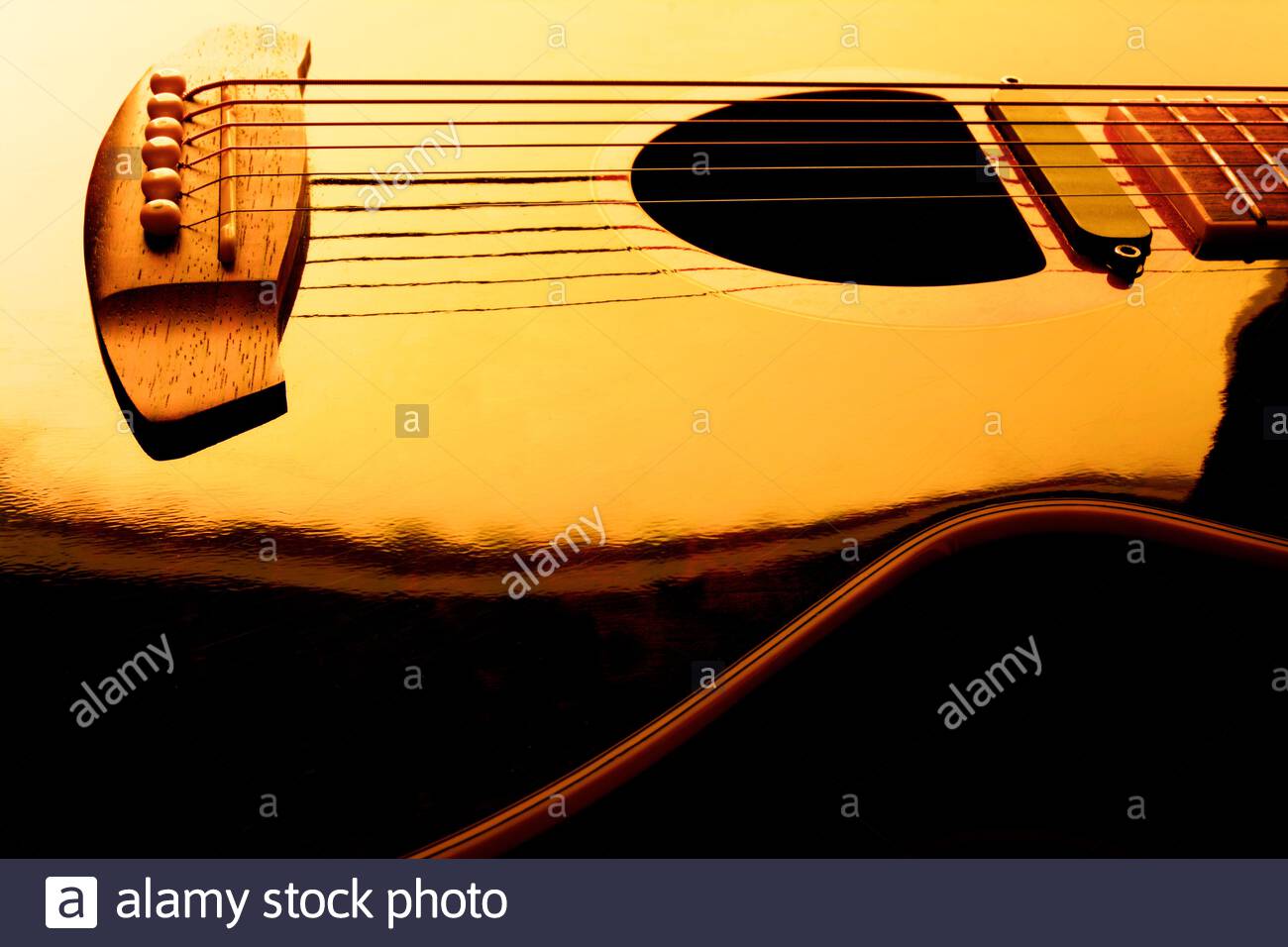 Gold Guitars High Resolution Stock Photography and Images - Alamy