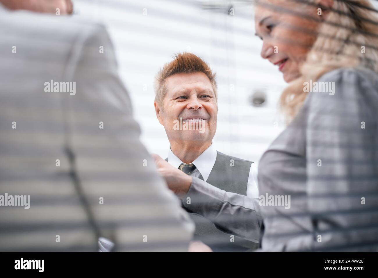 Close up senior businessman talking hi-res stock photography and images ...
