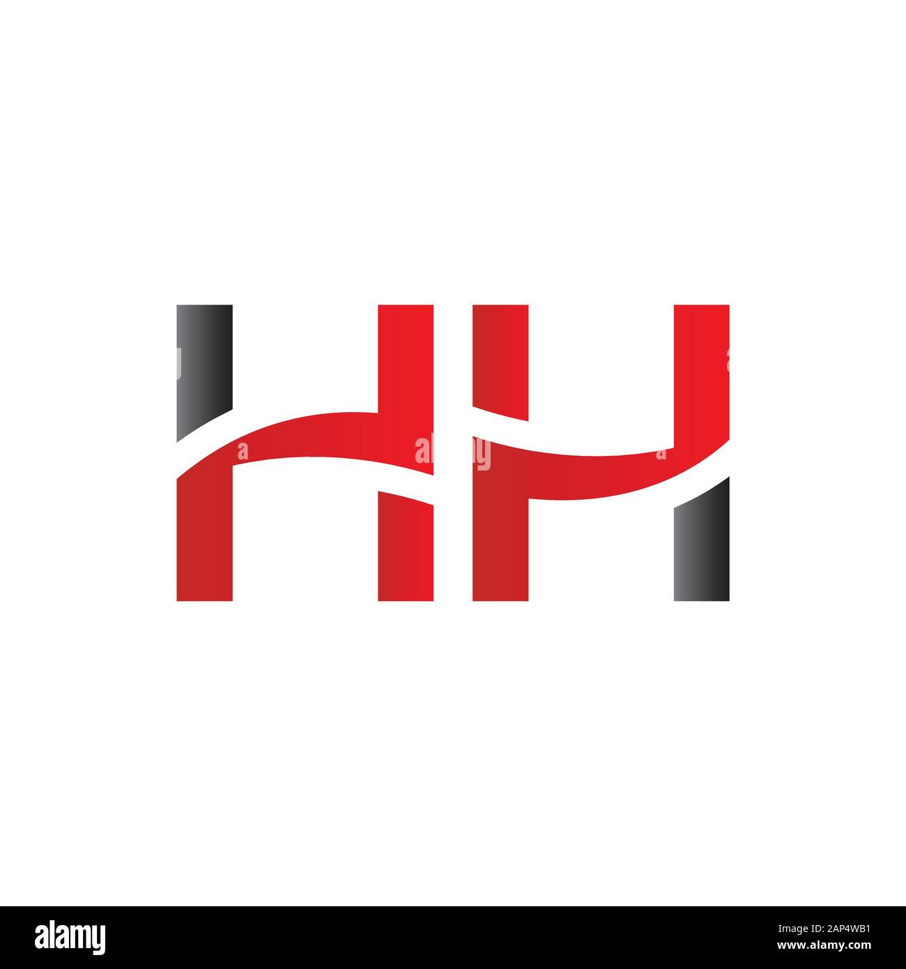 letter HH Logo Design Vector Template. Initial Linked Letter HH Vector ...