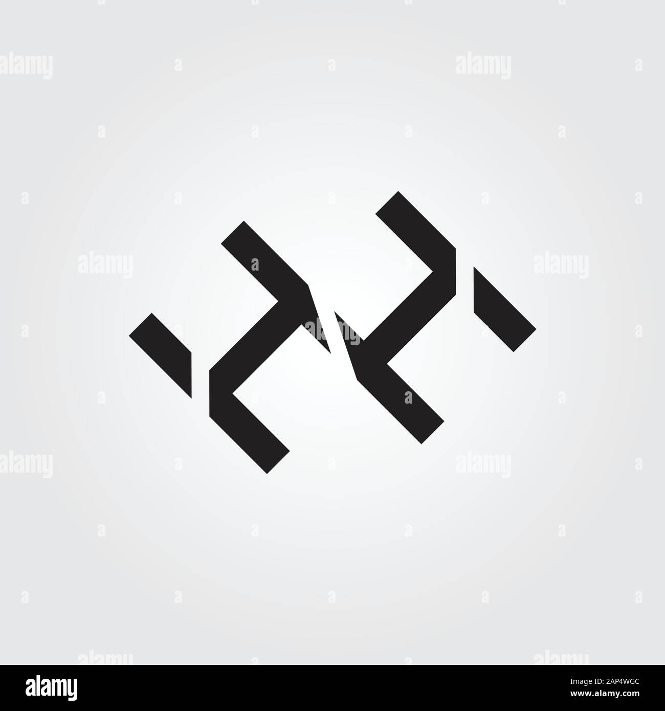 letter HH Logo Design Vector Template. Initial Linked Letter HH Vector ...