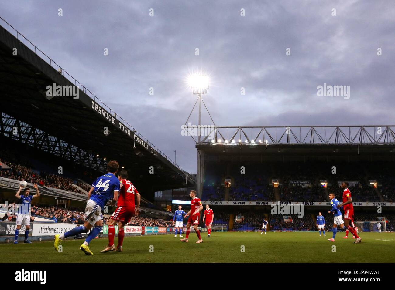 Gwion Edwards of Ipswich Town takes a throw in - Ipswich Town v ...