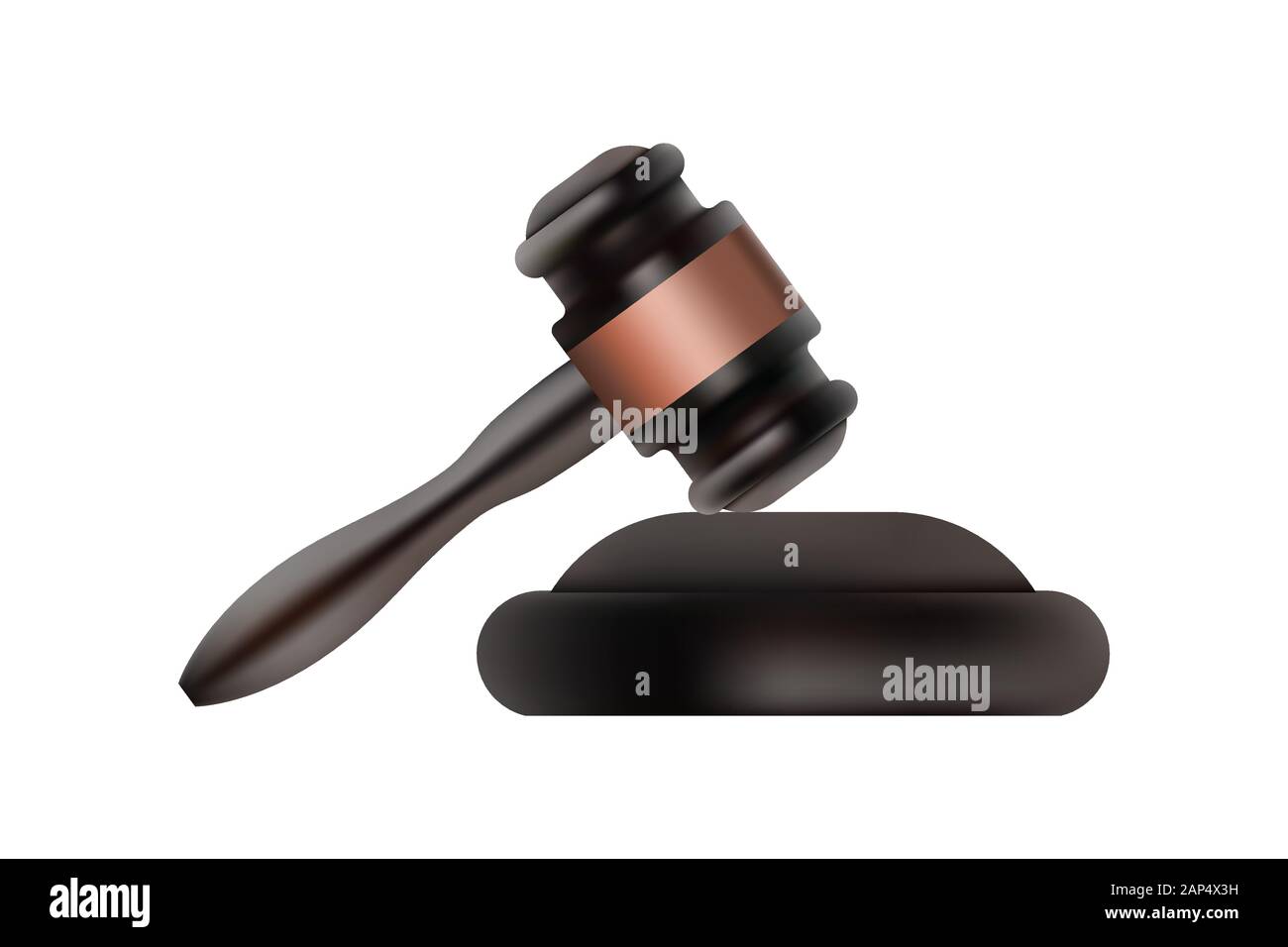 Judge gavel symbol. Vector illustration hammer. Icon justice White ...