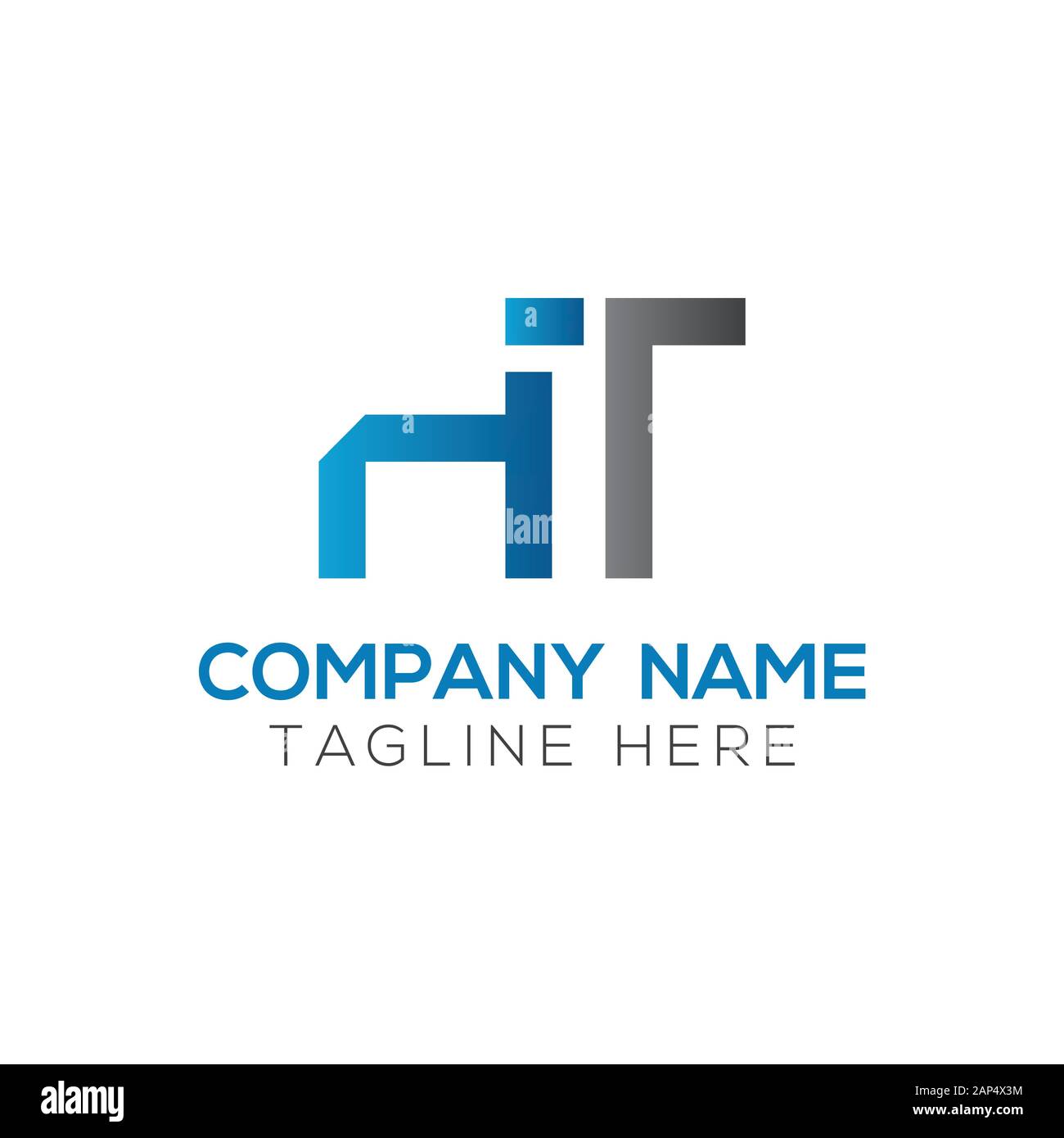 letter HT Logo Design Vector Template. Initial Linked Letter HT Vector ...
