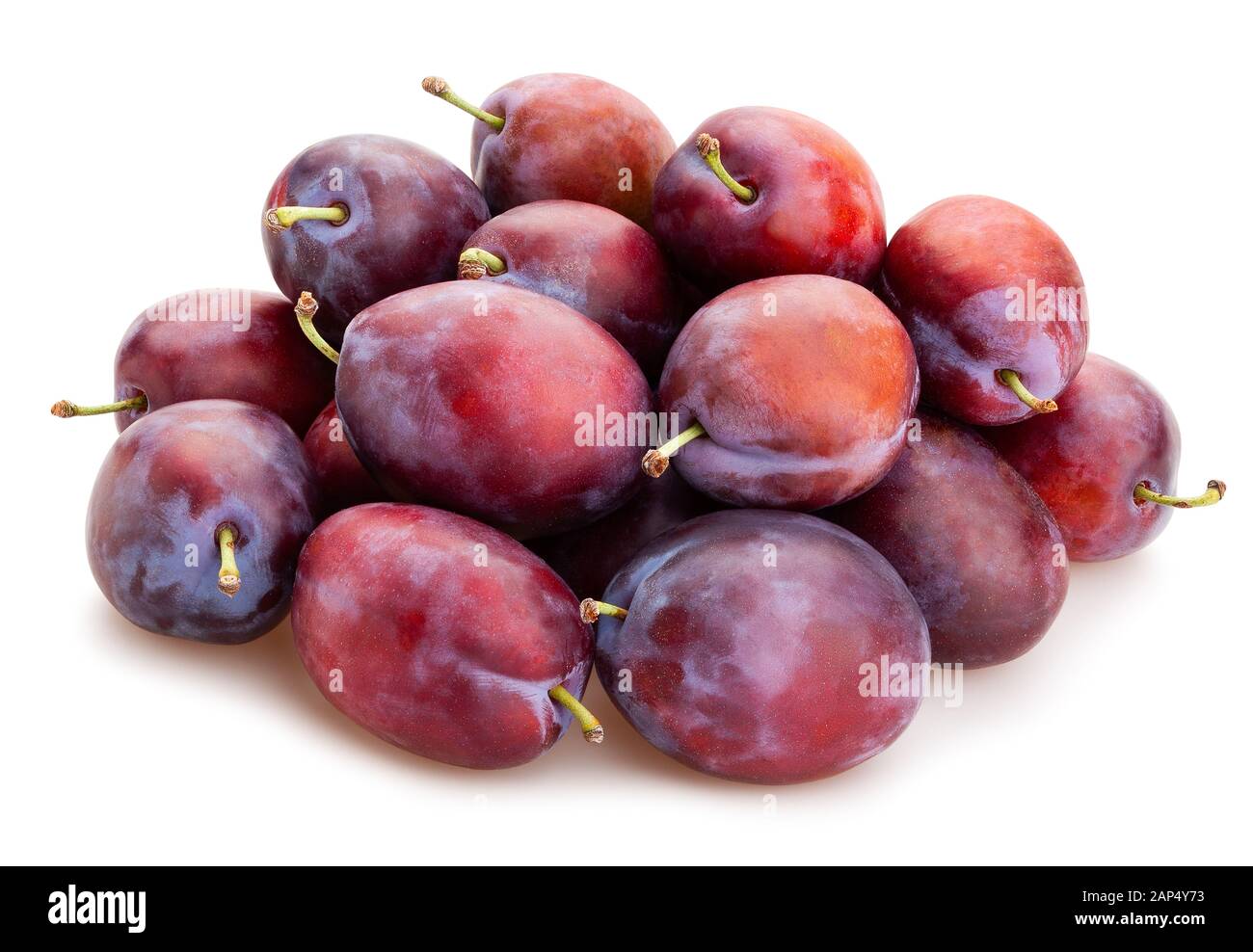 plum path isolated on white Stock Photo - Alamy