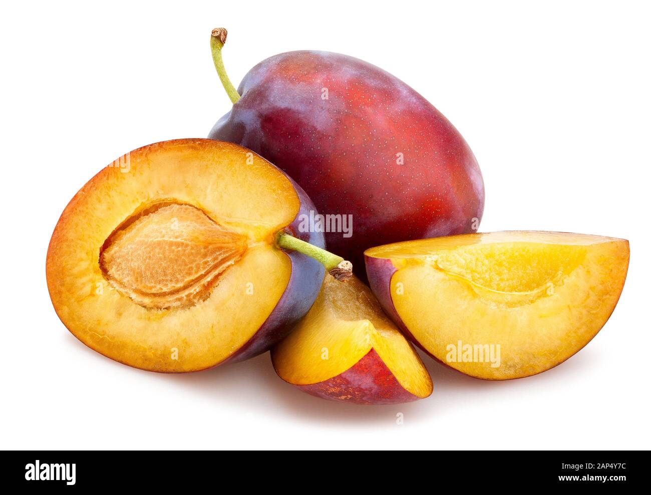 Four plums hi-res stock photography and images - Alamy