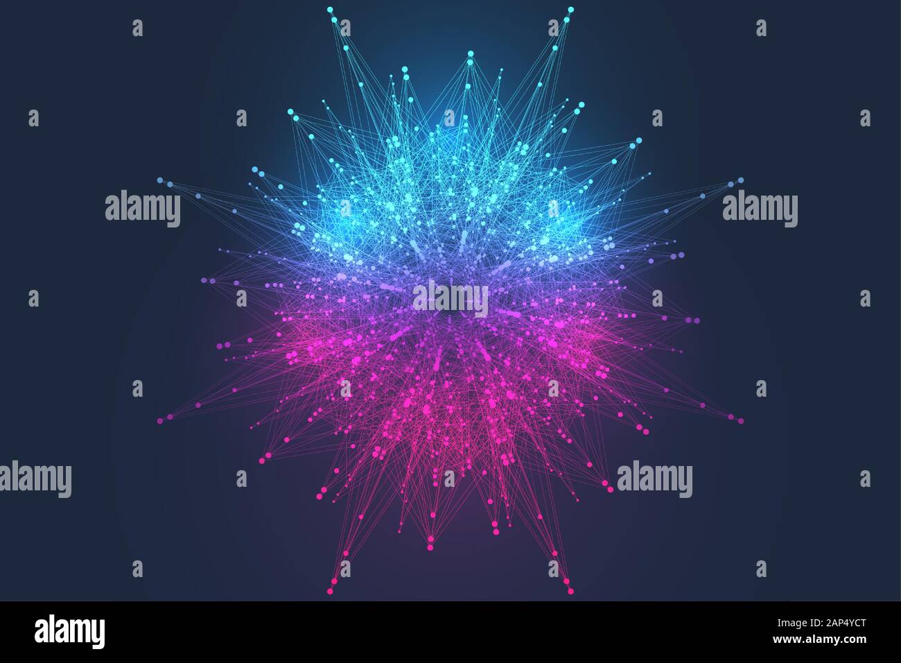 Geometric abstract background expansion of life. Colorful explosion ...