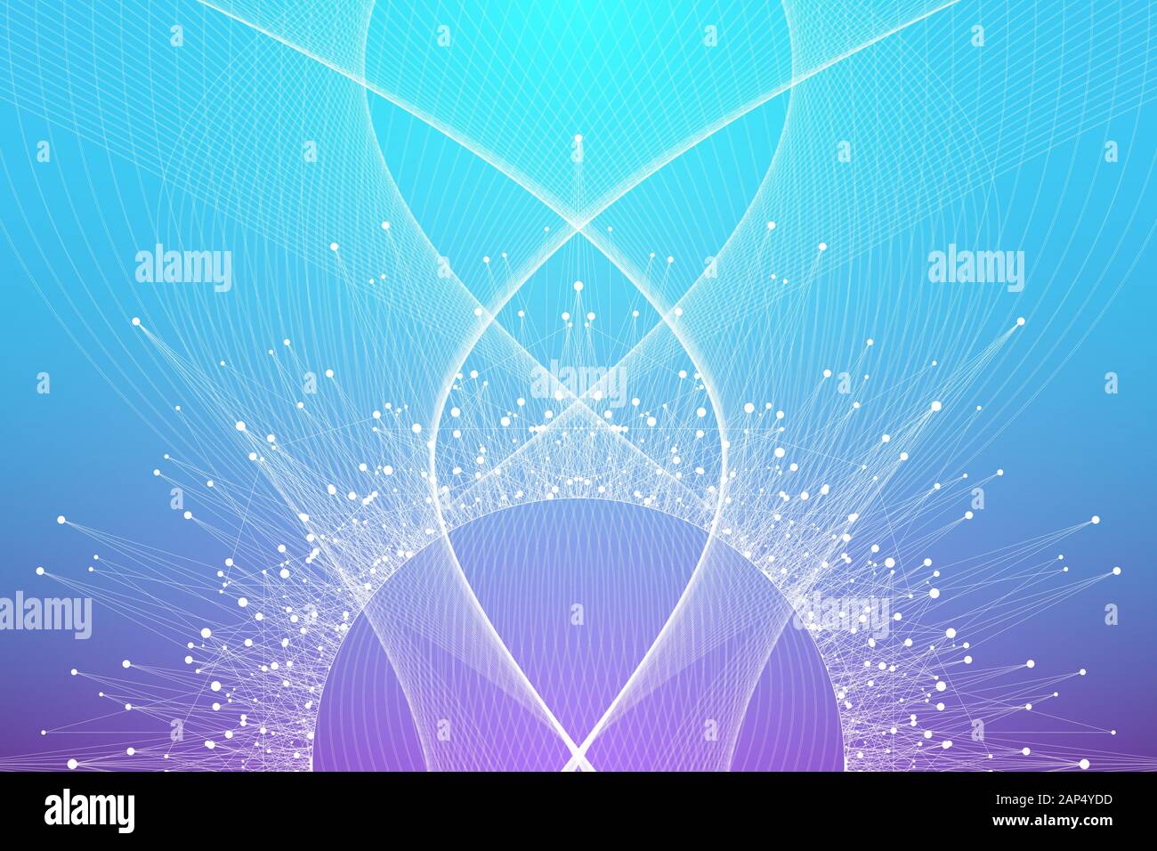 Abstract fiction vector illustration quantum computer technology ...