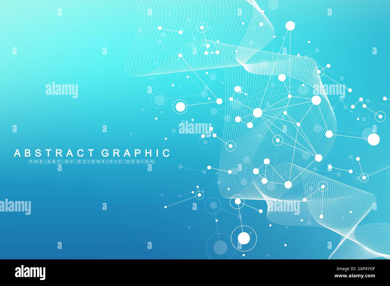 Big Genomic Data Visualization. DNA helix, DNA strand, DNA Test. CRISPR ...