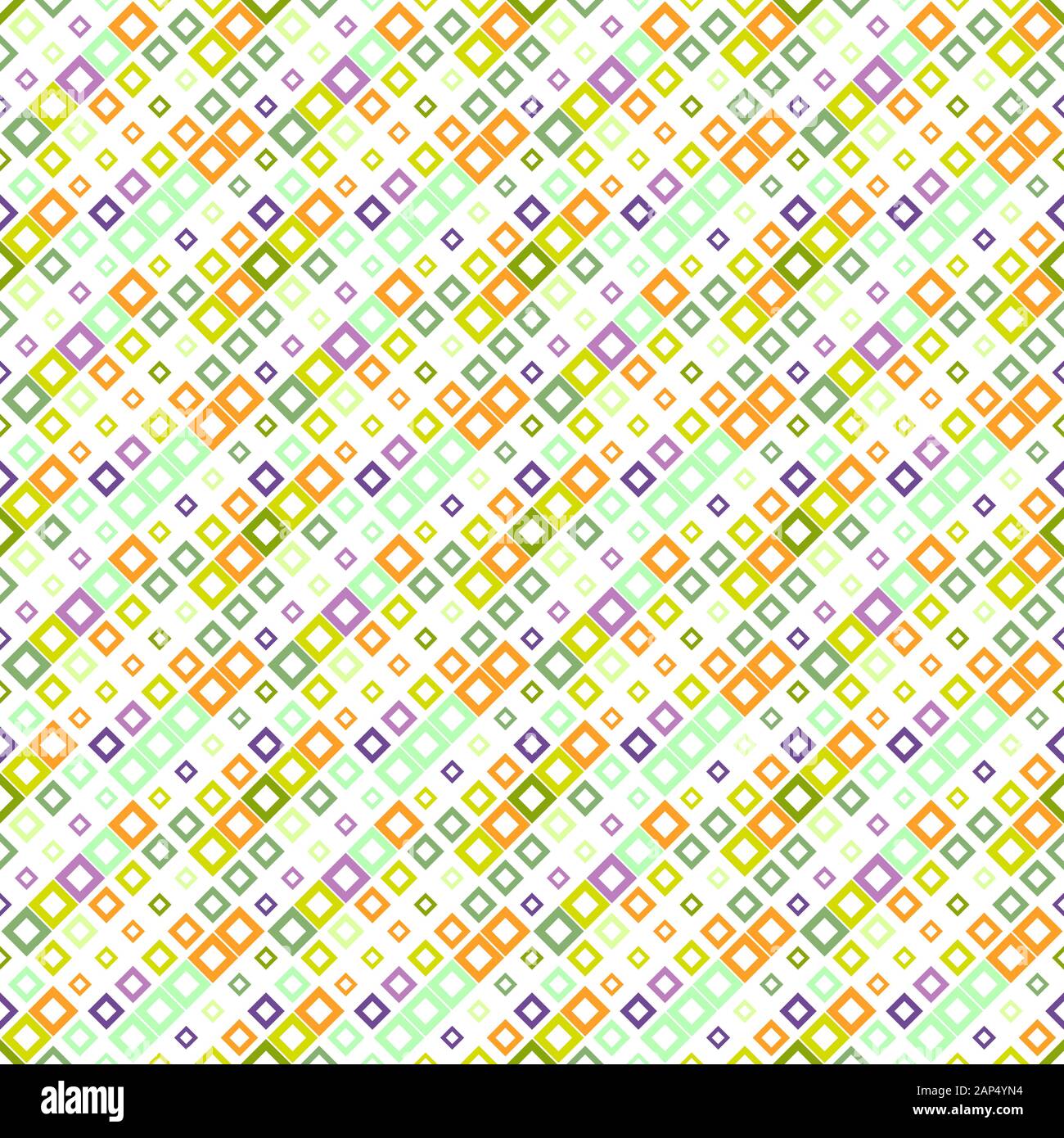 Seamless Colorful Diagonal Square Pattern Background Abstract Vector Graphic Stock Vector