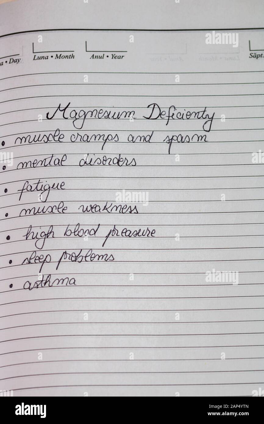 Magnesium deficiency symptoms hi-res stock photography and images - Alamy