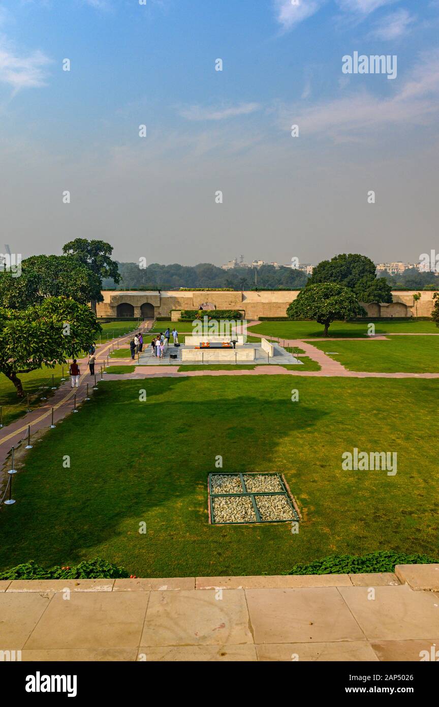 memorial area of Raj Ghat, Delhi, India Stock Photo - Alamy