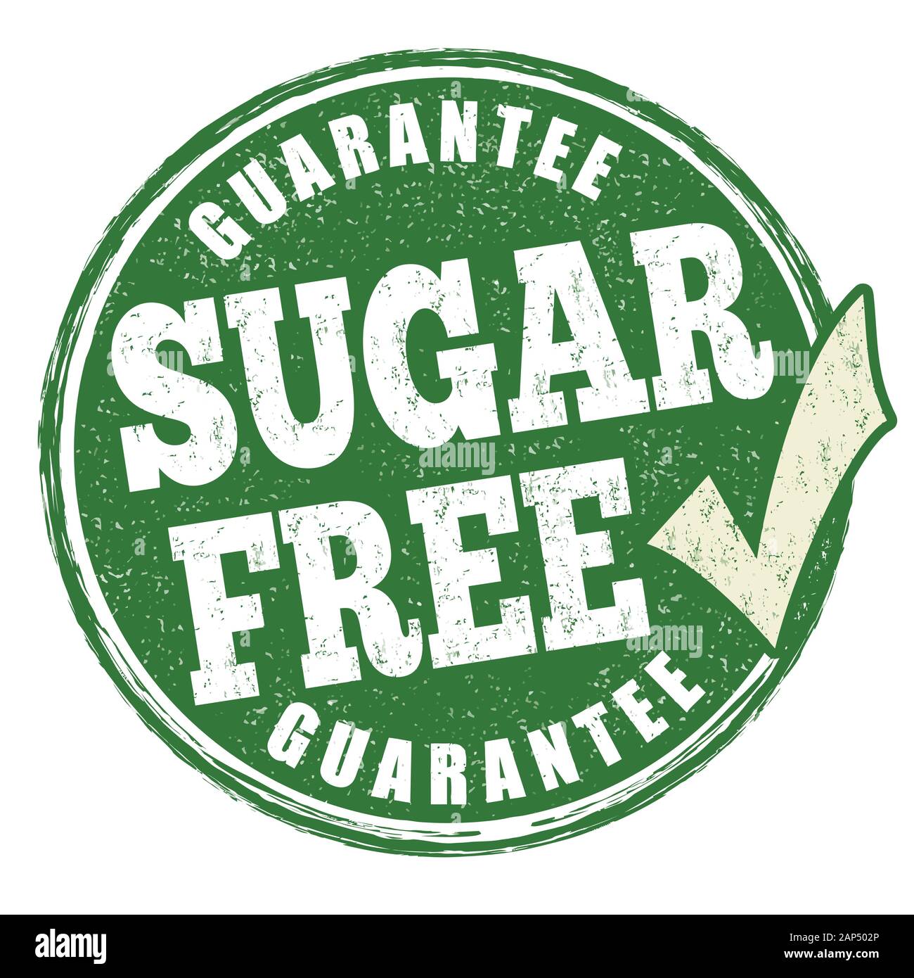 Sugar free sign or stamp on white background, vector illustration Stock ...