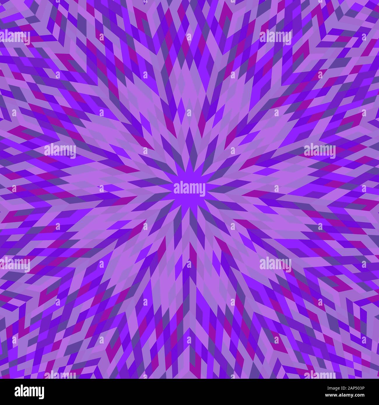 Geometrical Abstract Dynamic Pattern Mosaic Background Hypnotic Circular Colorful Vector