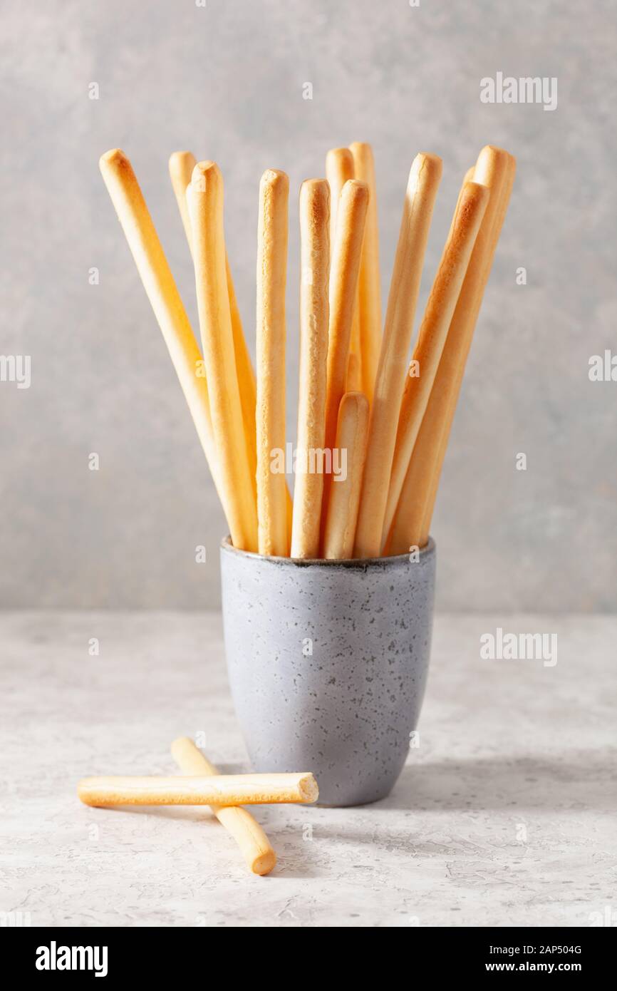 Cup bread sticks grissini hi-res stock photography and images - Alamy