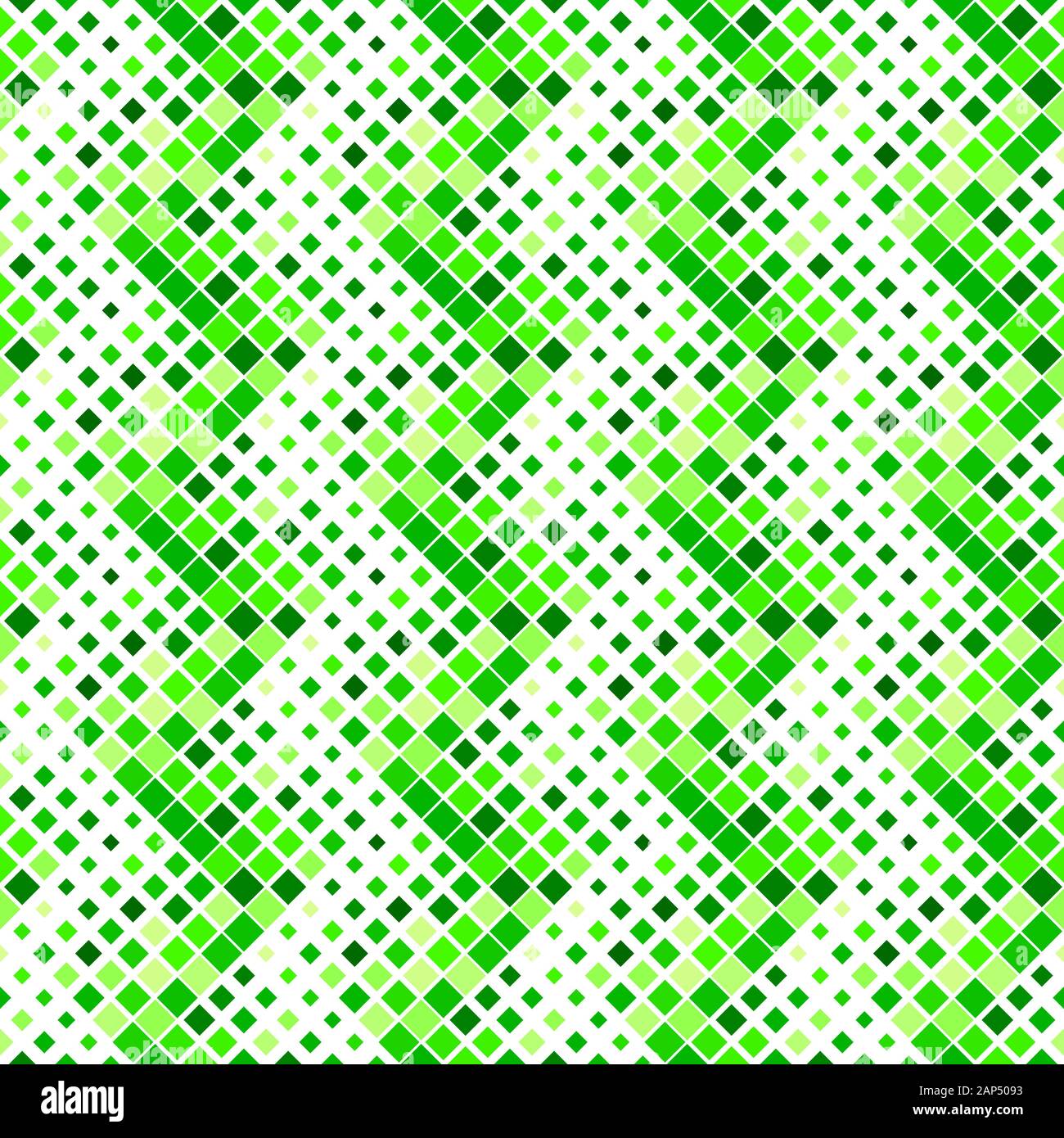 Geometrical seamless green square pattern background - abstract vector illustration from squares ...