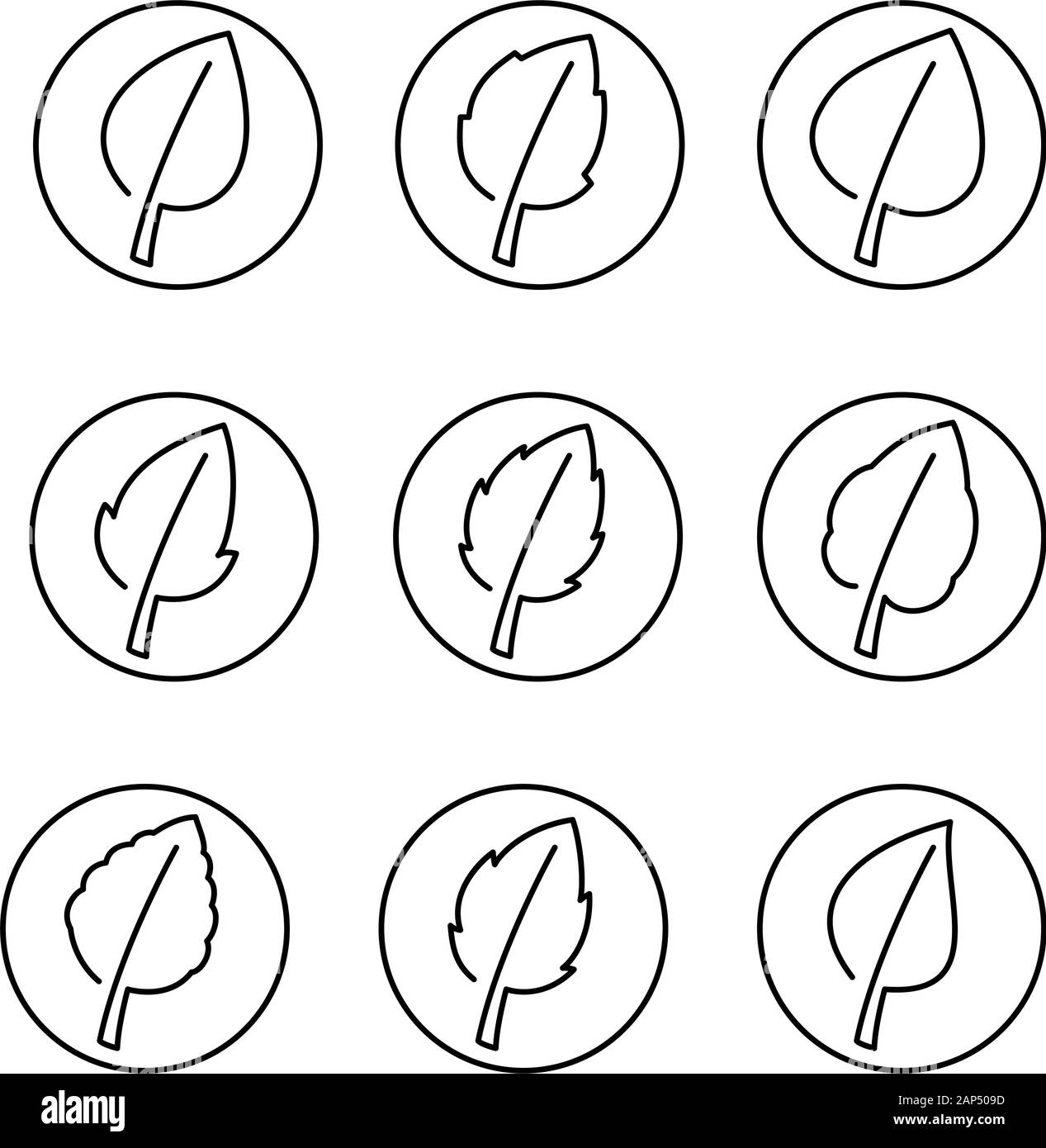 Set of Eco Vector Line Icons Stock Vector Image & Art - Alamy