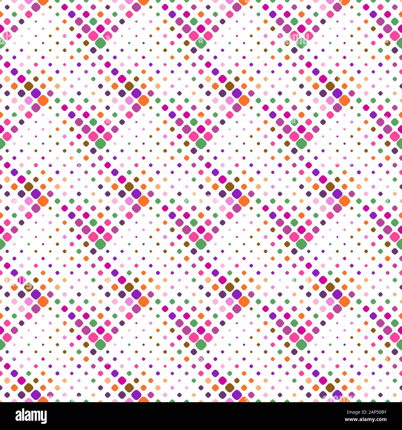 Colorful Diagonal Square Pattern Background Design Geometrical Vector Illustration Stock