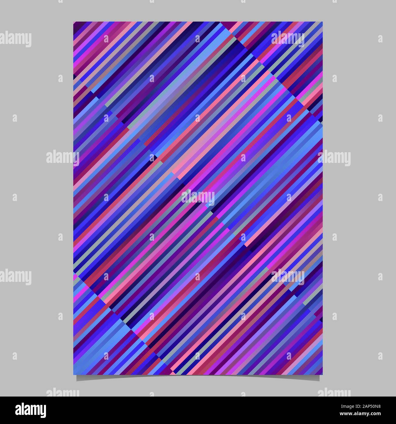 Modern gradient colorful geometrical diagonal stripe page background - abstract vector template ...