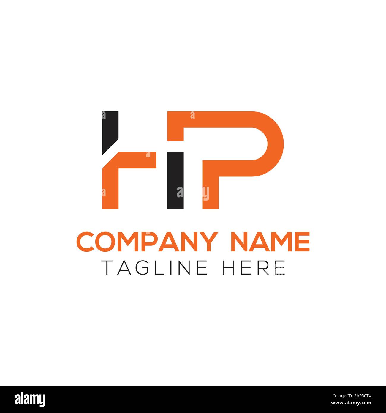 letter HP Logo Design Vector Template. Initial Linked Letter HP Vector ...