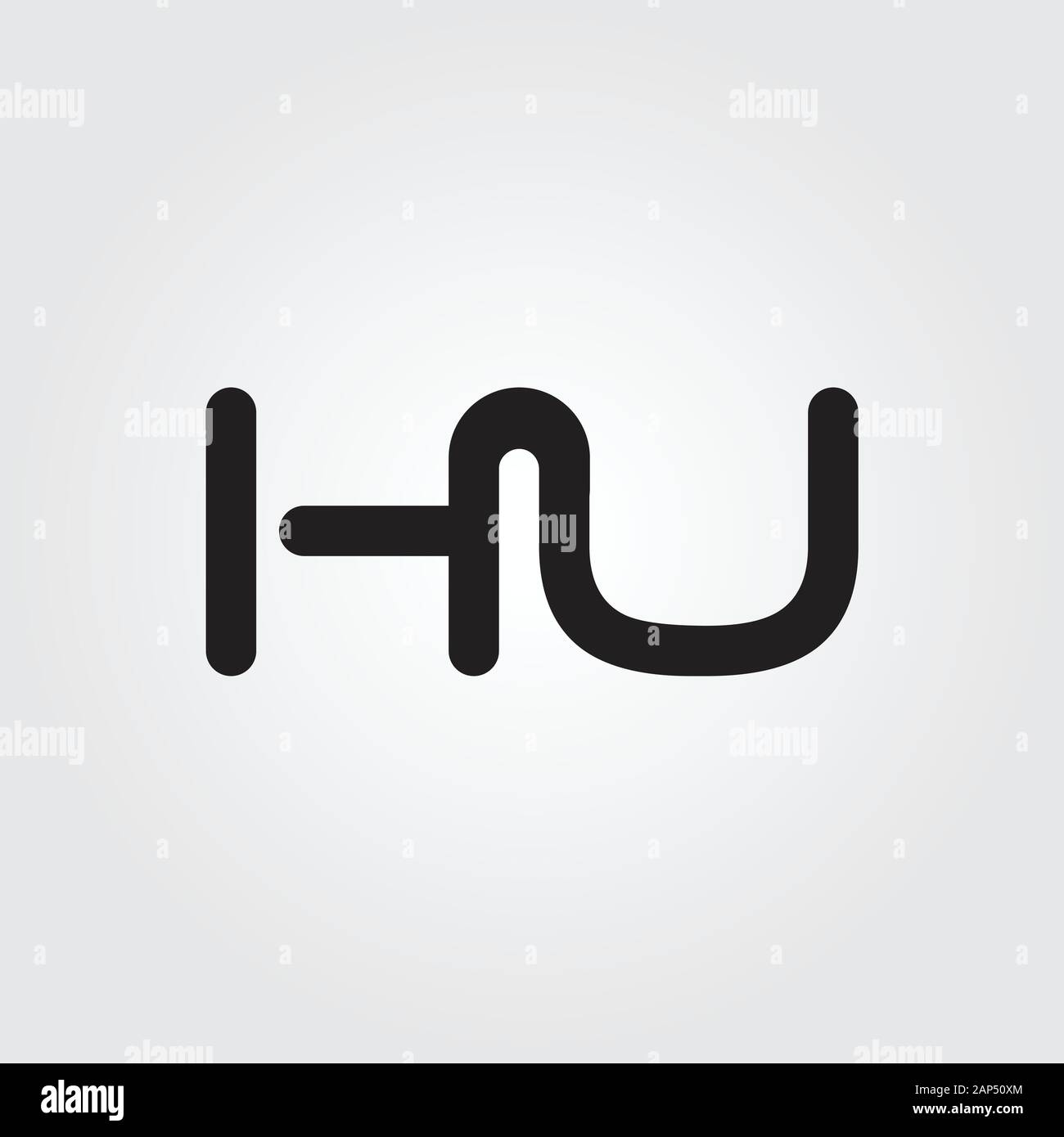 letter HU Logo Design Vector Template. Initial Linked Letter HU Vector ... letter HU Logo Design Vector Template. Initial Linked Letter HU Vector ...