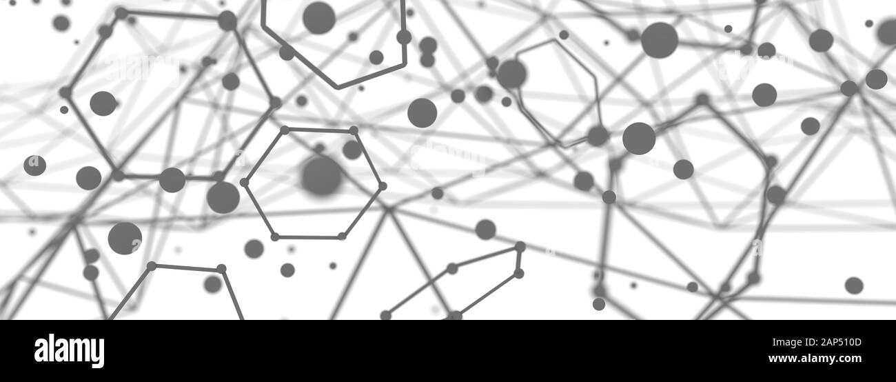 Molecule And Communication Background. Brochure or web banner design ...