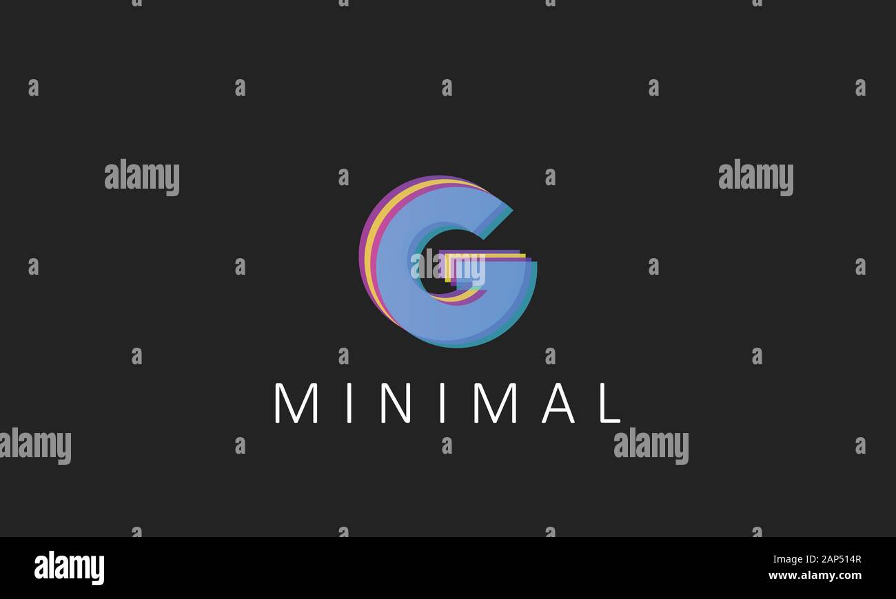 g minimal logo design,letter g logo,minimalist letter g logotype Stock ...
