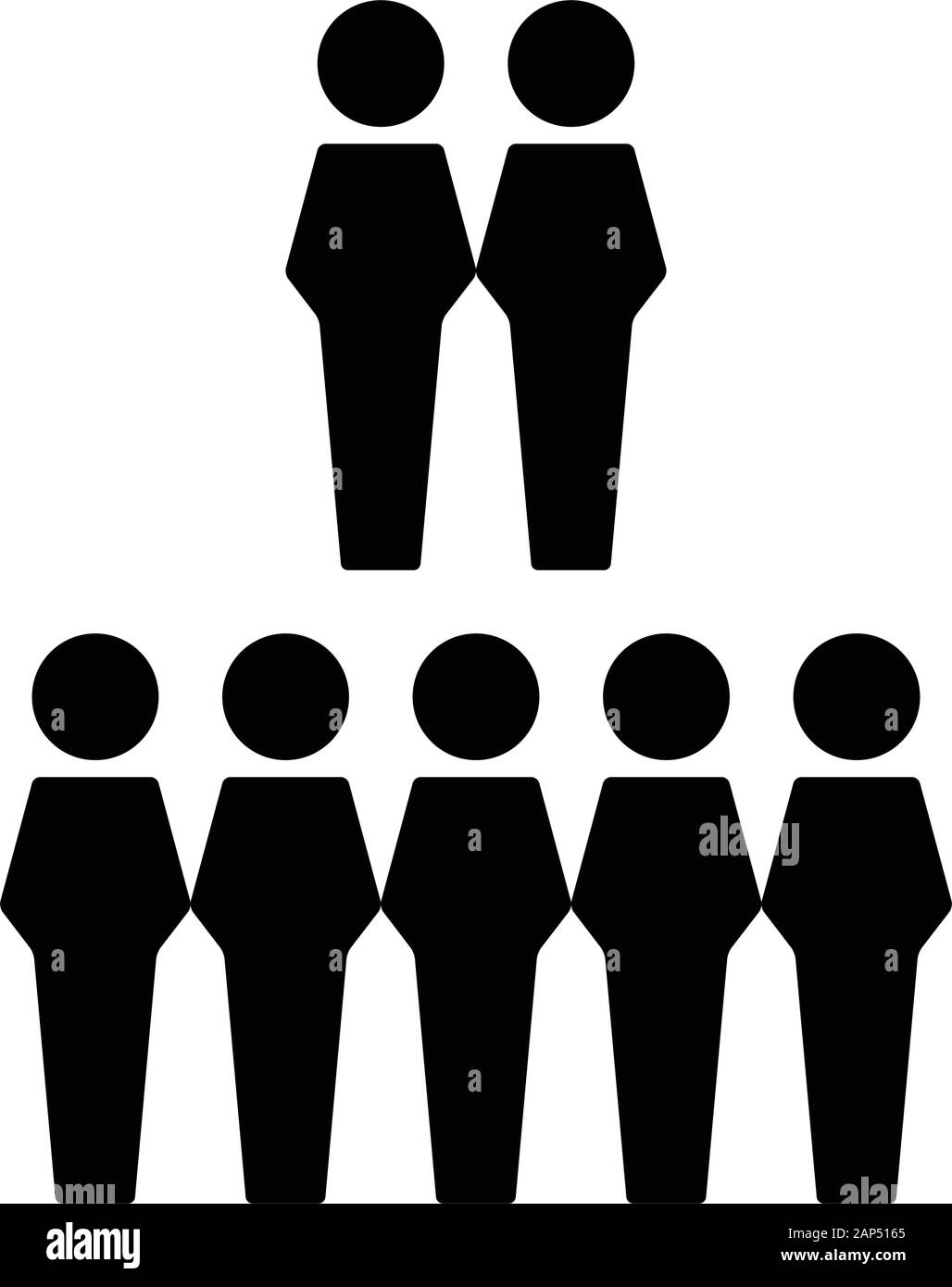 Partnership icon vector male group of people symbol avatar for business ...