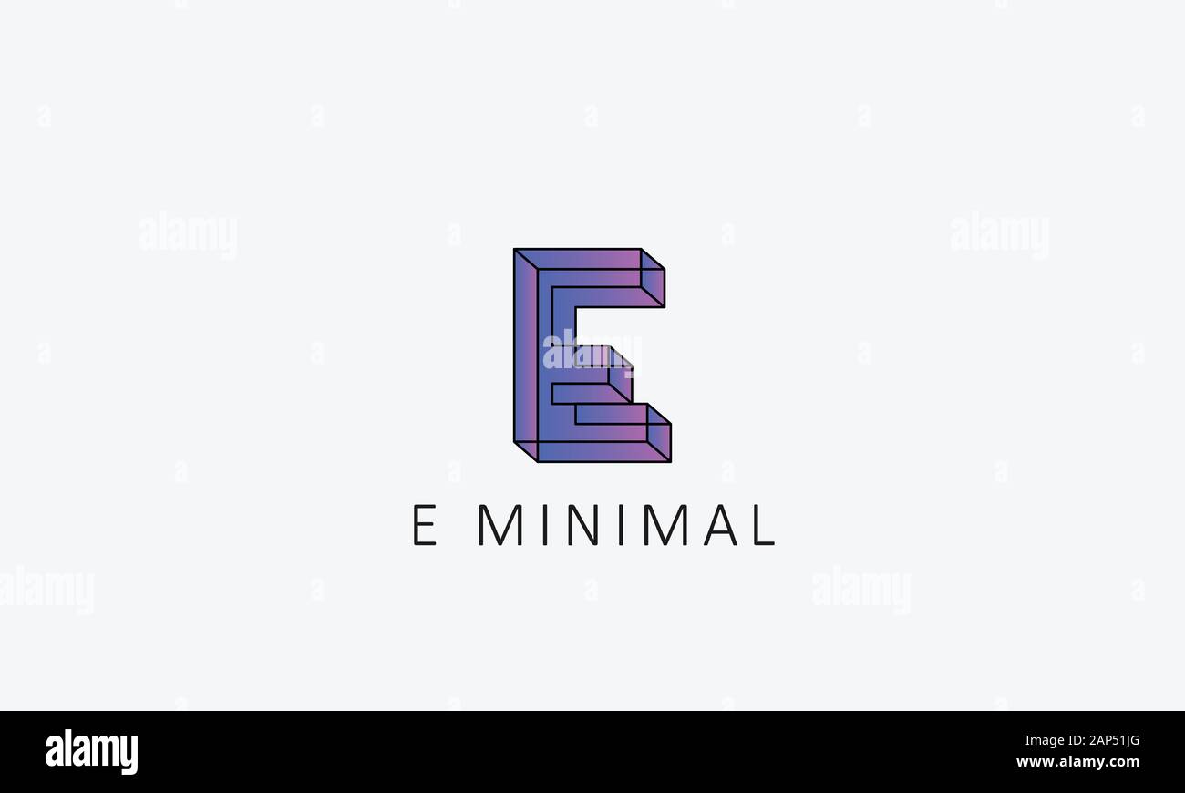 e minimal logo design,letter e logo,minimalist letter e logotype Stock ...