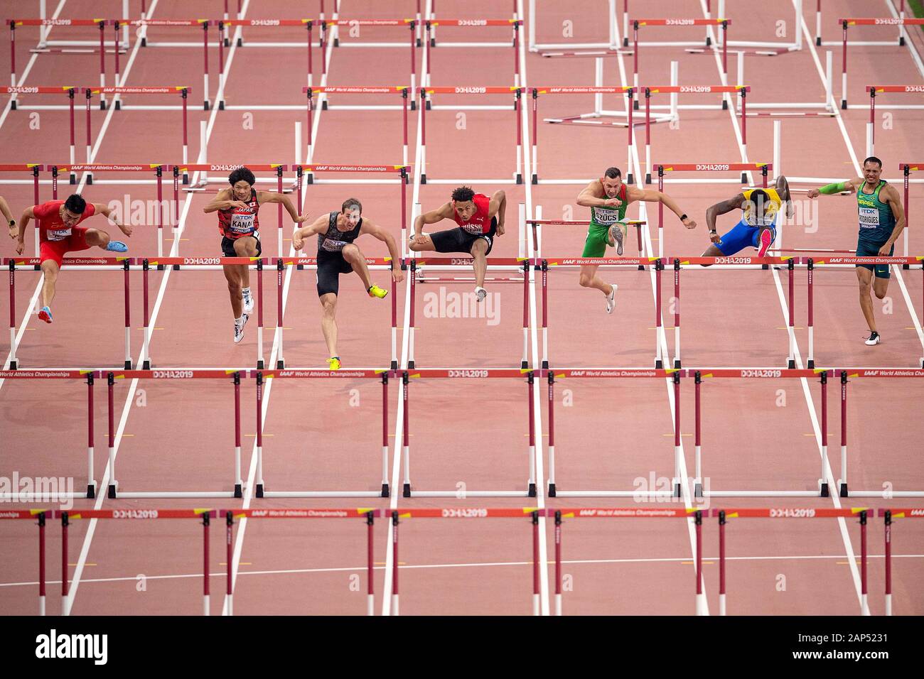 110 men 110m hurdles hi-res stock photography and images - Alamy