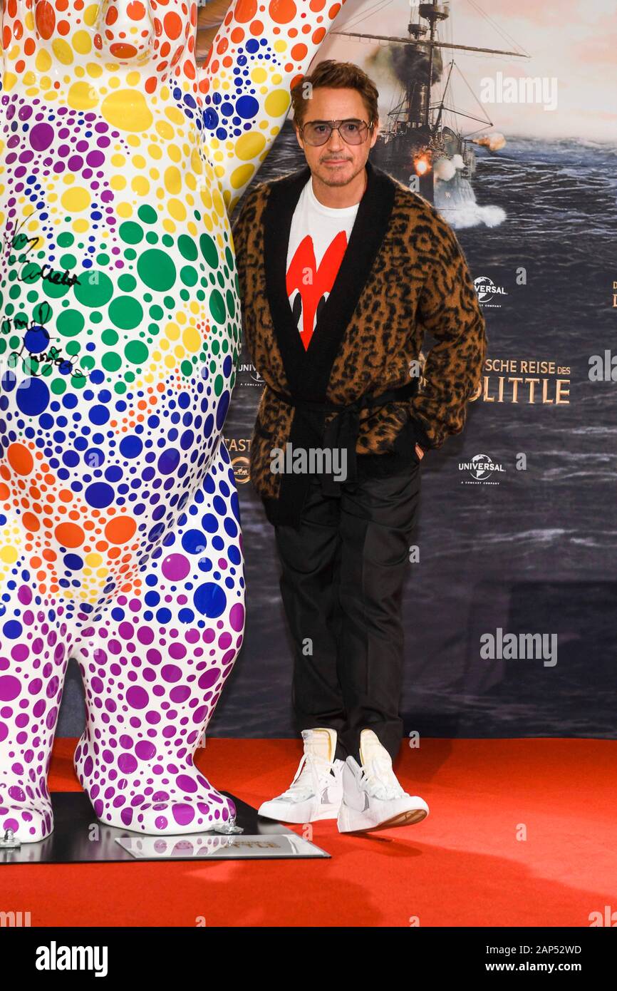 Robert Downey Jr. at the Press Conference for Dolittle and unveiling of ...