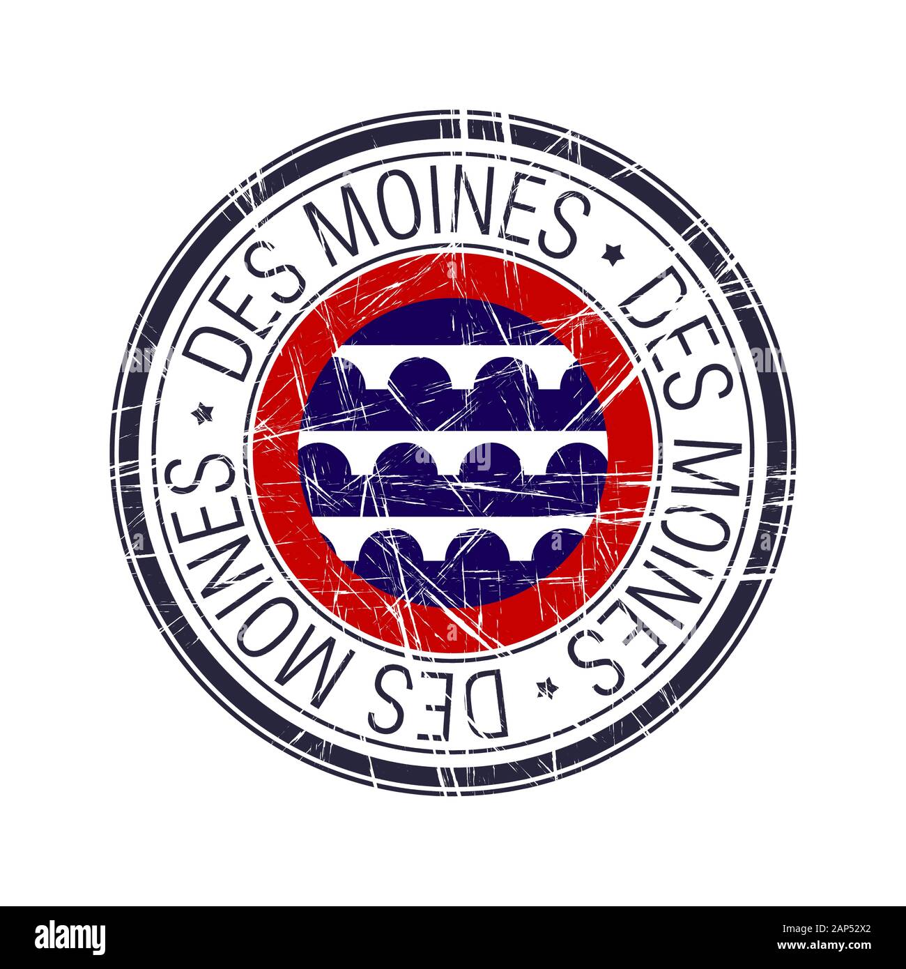 Des moines flag Stock Vector Images - Alamy