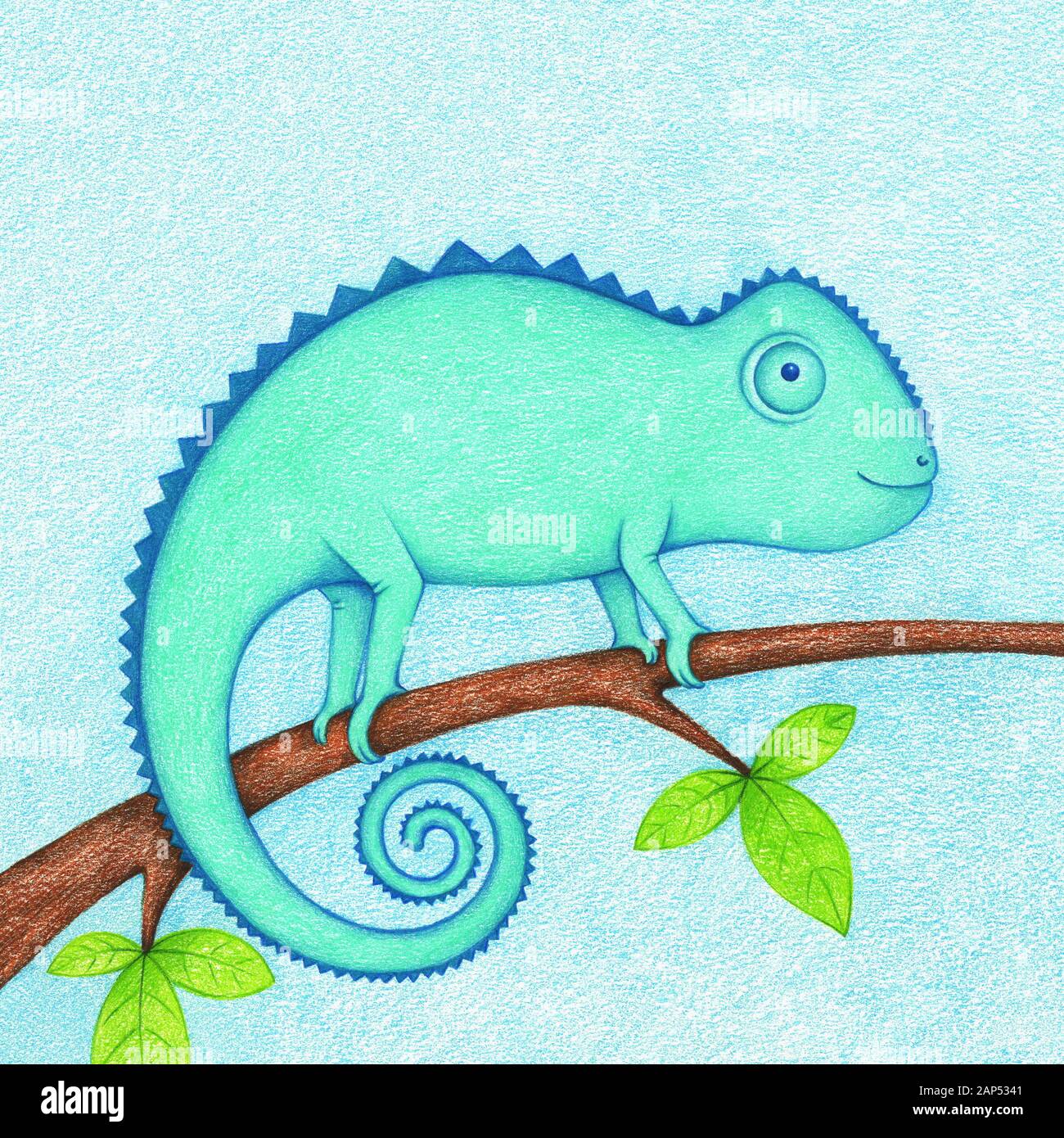 Lizard hand drawing hi-res stock photography and images - Alamy