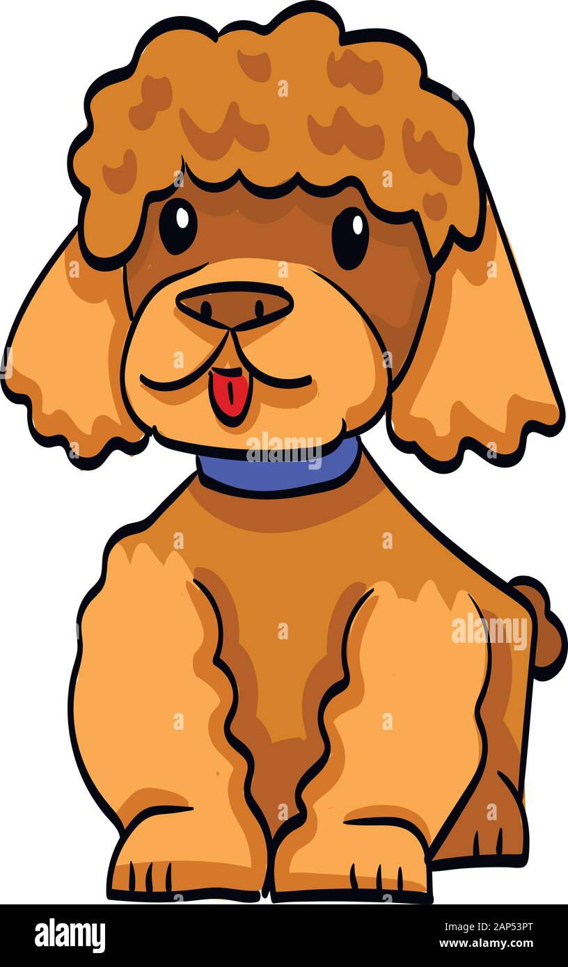 Spaniel funny drawing cartoon dog Stock Vector Image & Art - Alamy