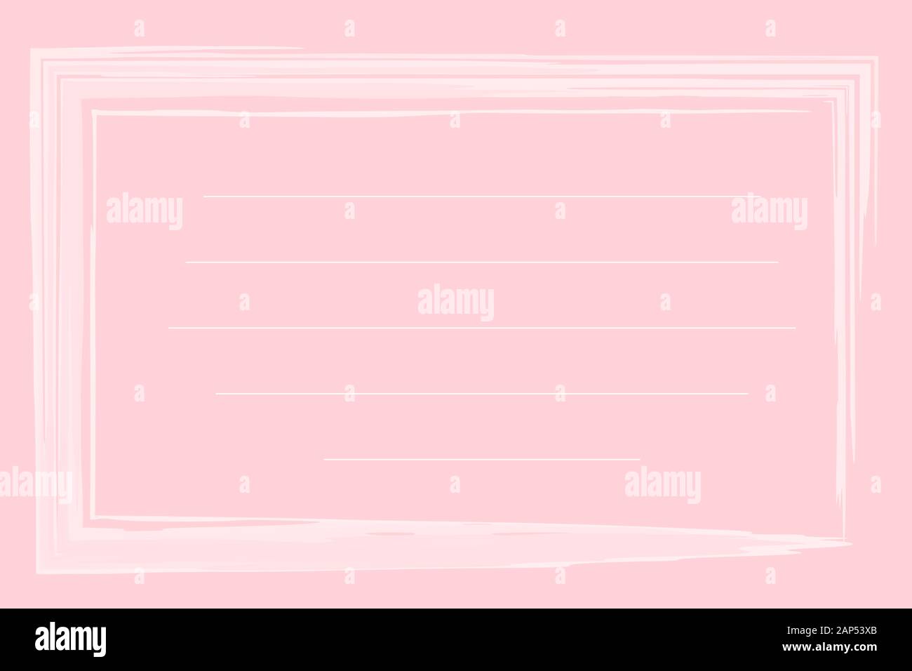 pink letter card for mother's day or valentines. Vector illustration ...