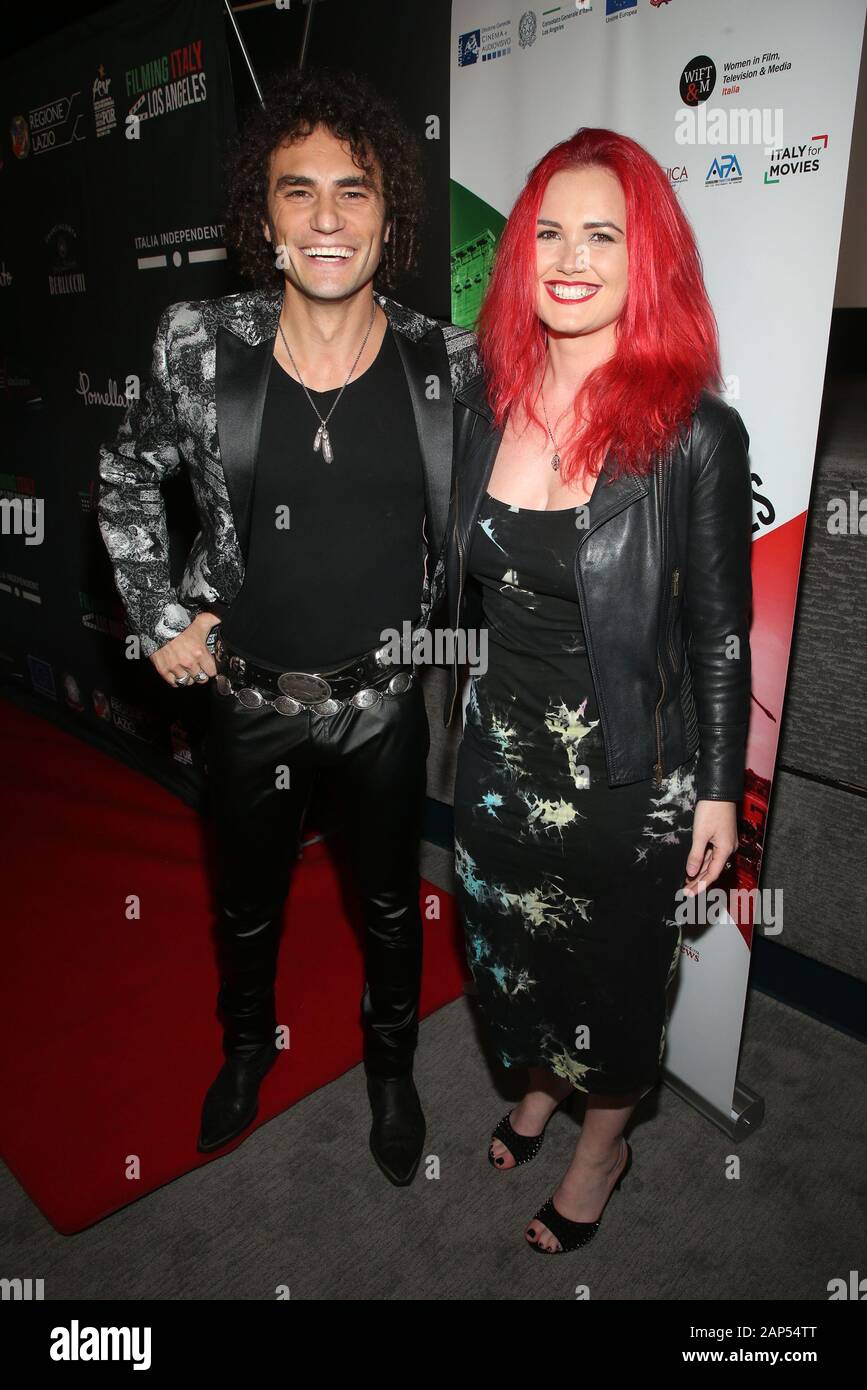 Los Angeles, Ca. 20th Jan, 2020. Alex Cole, Leah Martin Brown, at the ...