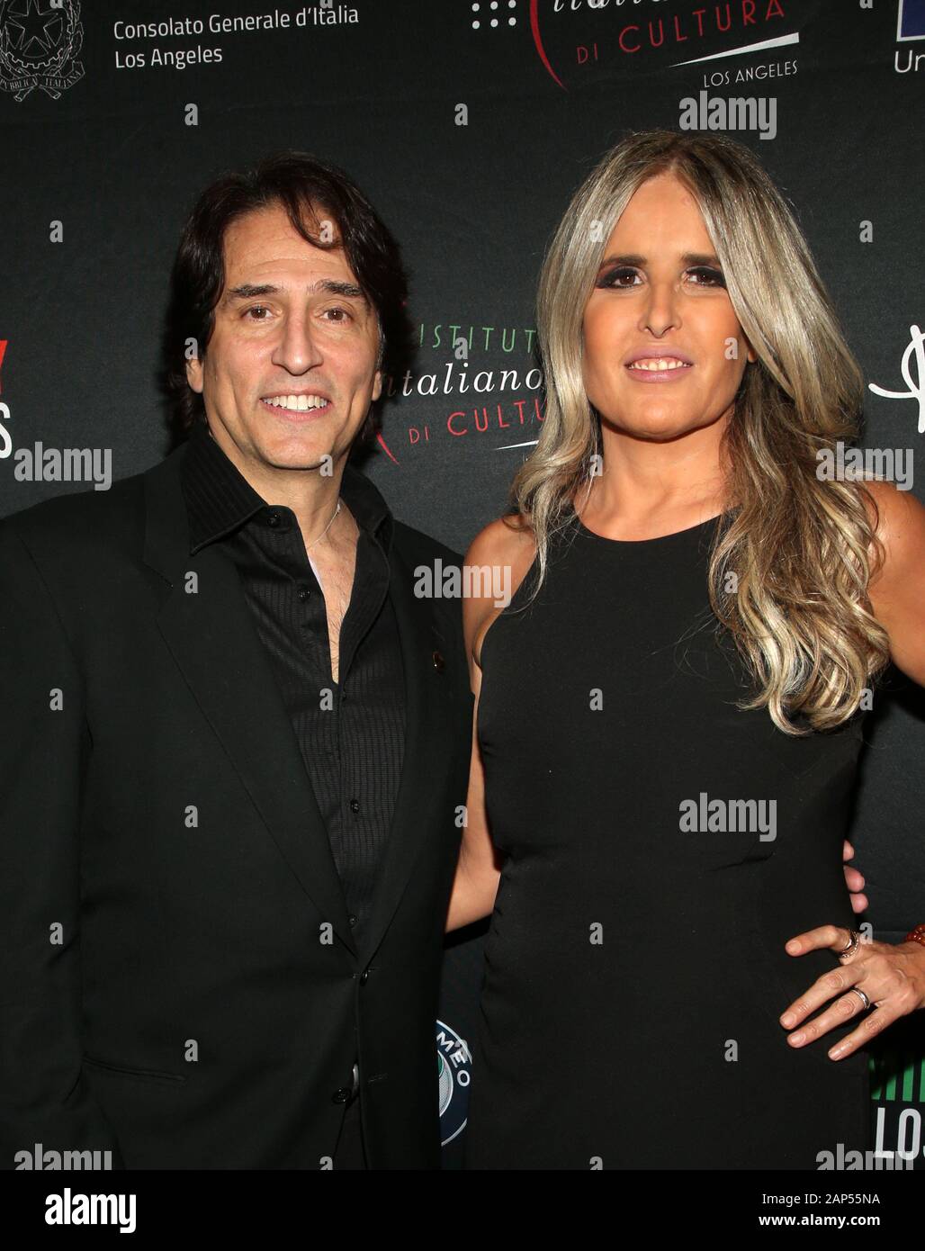 LOS ANGELES, CA - JANUARY 20: Vincent Spano, Tiziana Rocca, at the 2020 ...